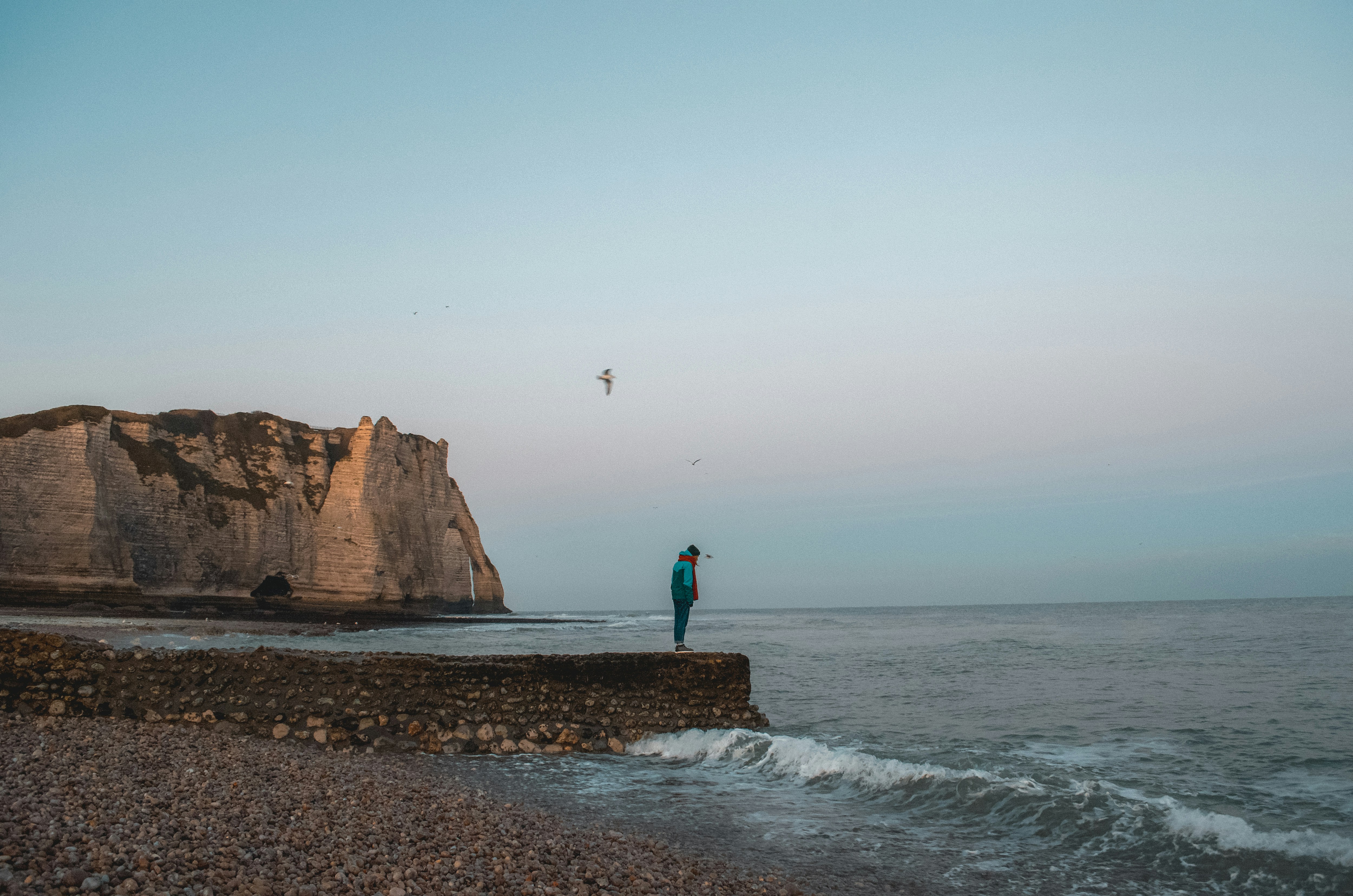 Person standing near the sea during daytime photo – Free Grey Image on ...