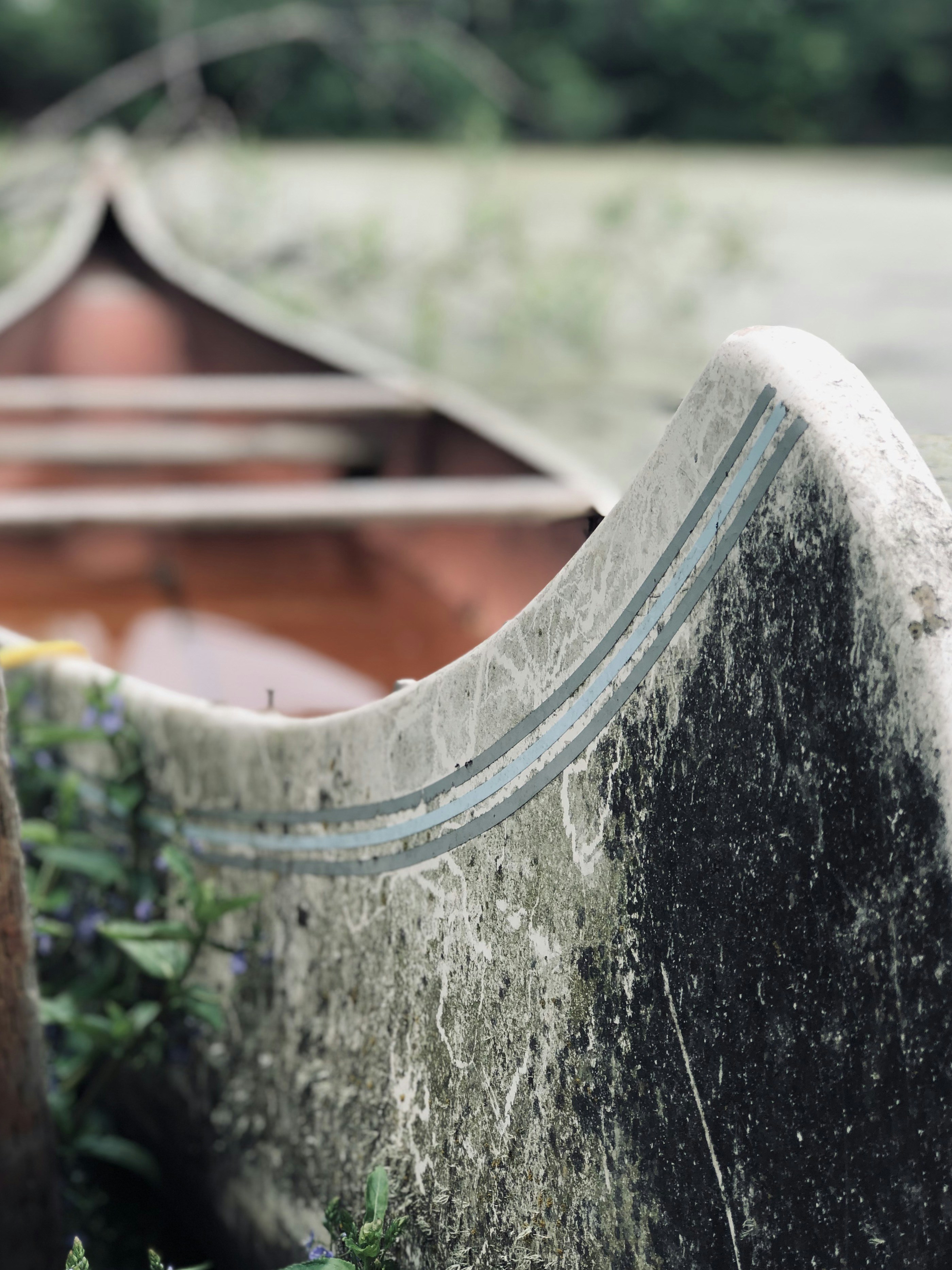 a boat sitting on top of a body of water