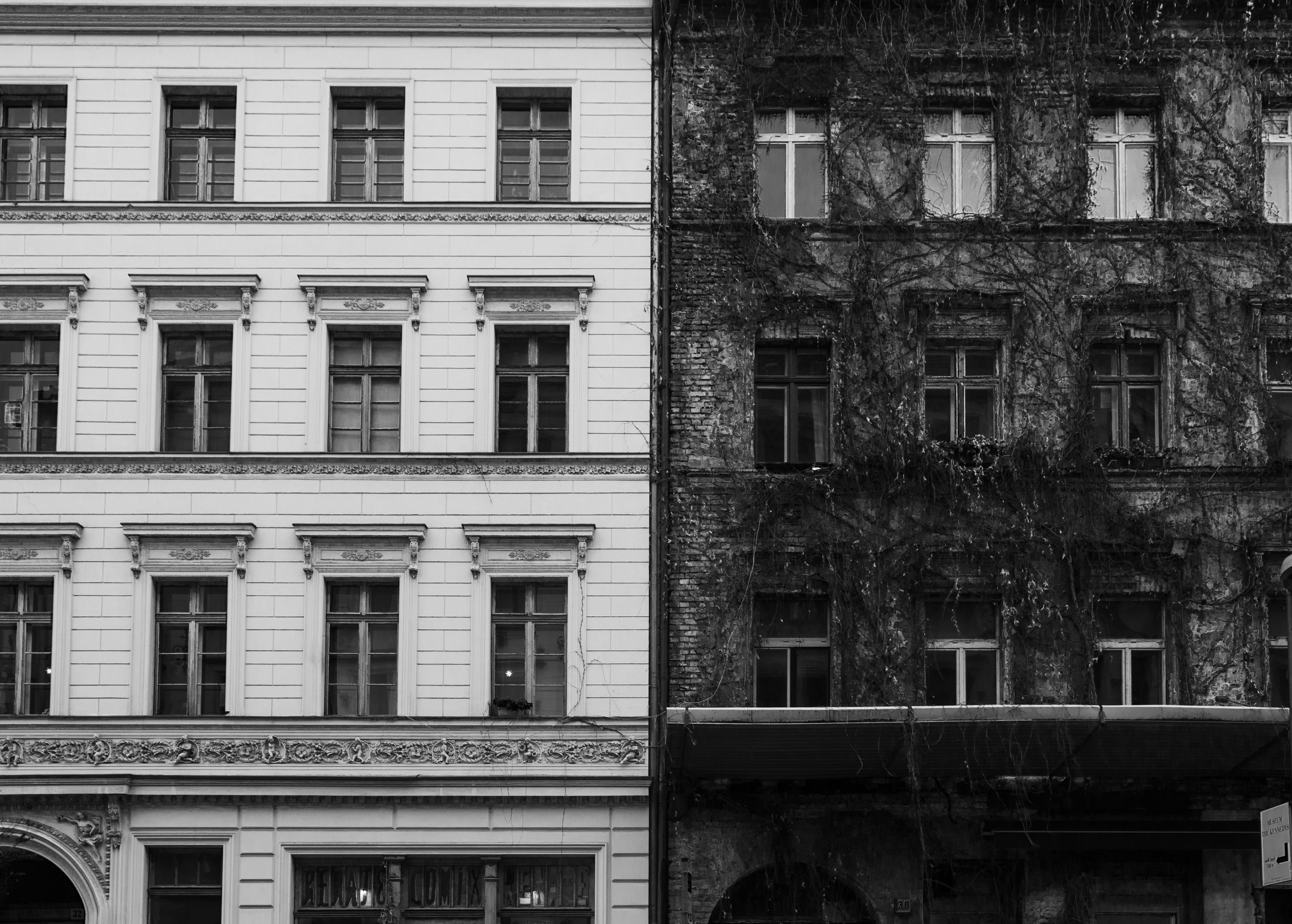 Grayscale photography of building facade photo – Free Grey Image on ...