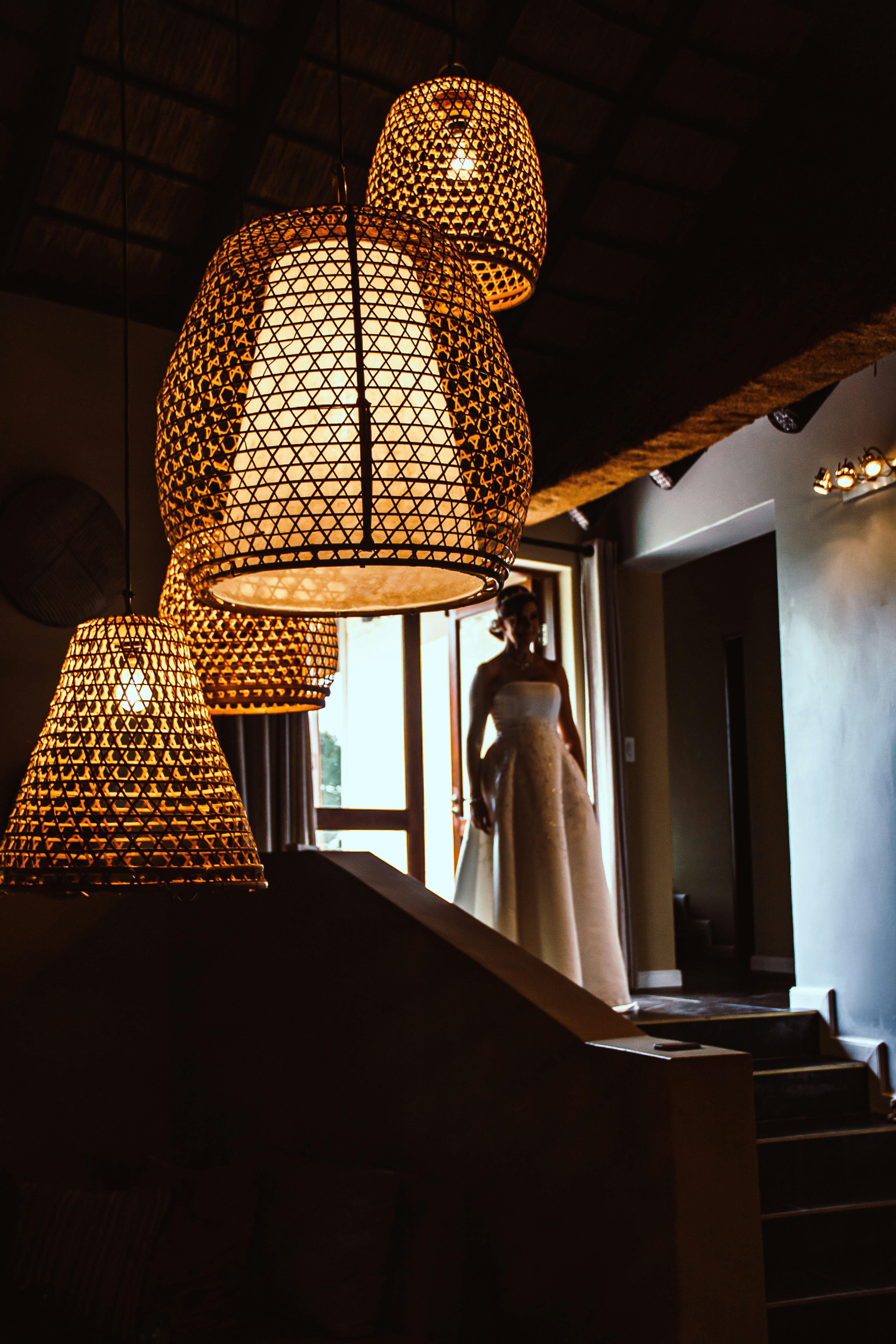 Threshold of Light: Bride in Lantern-Soft Ambience
