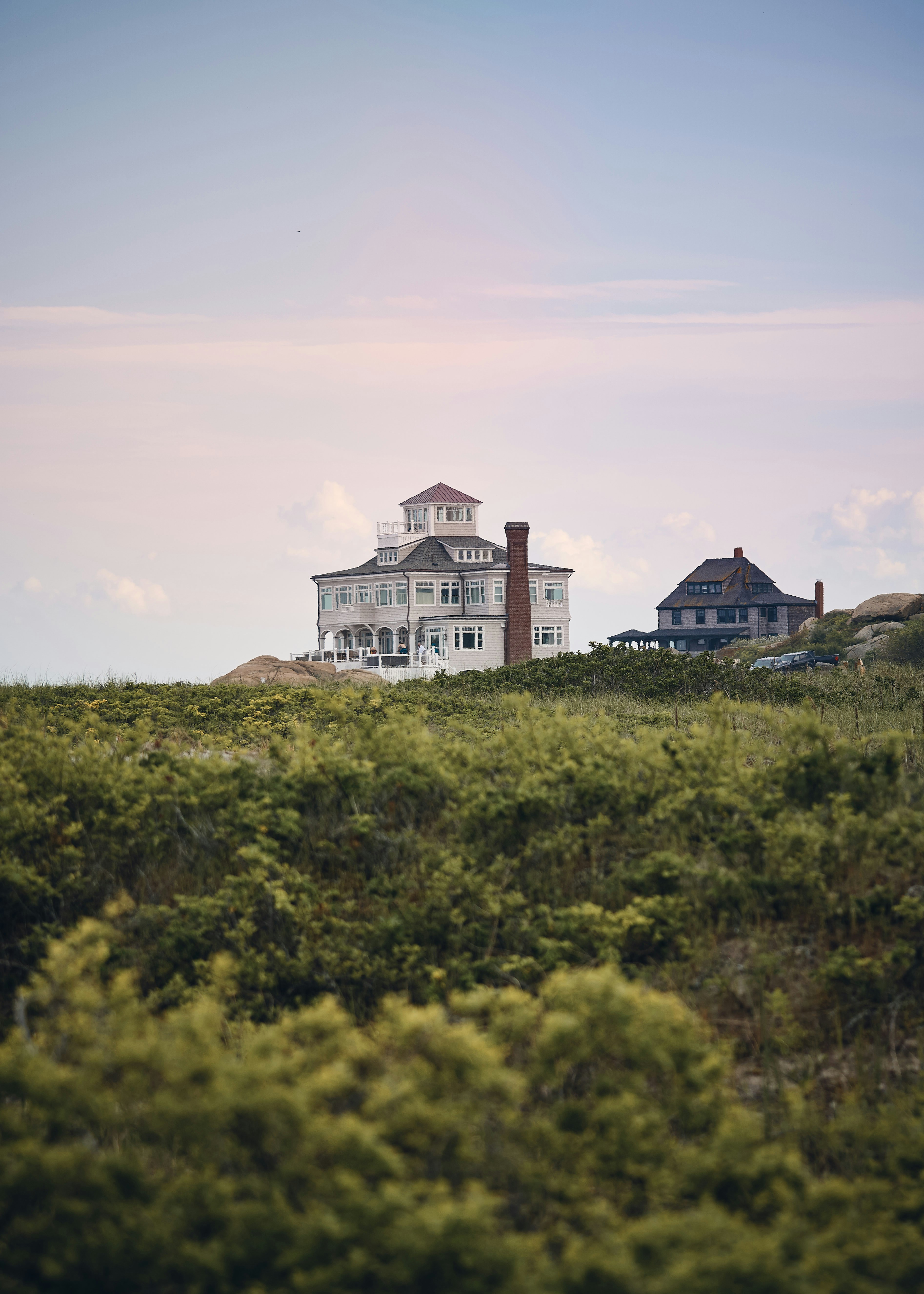 Dune-Topped Dwellings: A Quiet Coastline Portrait
