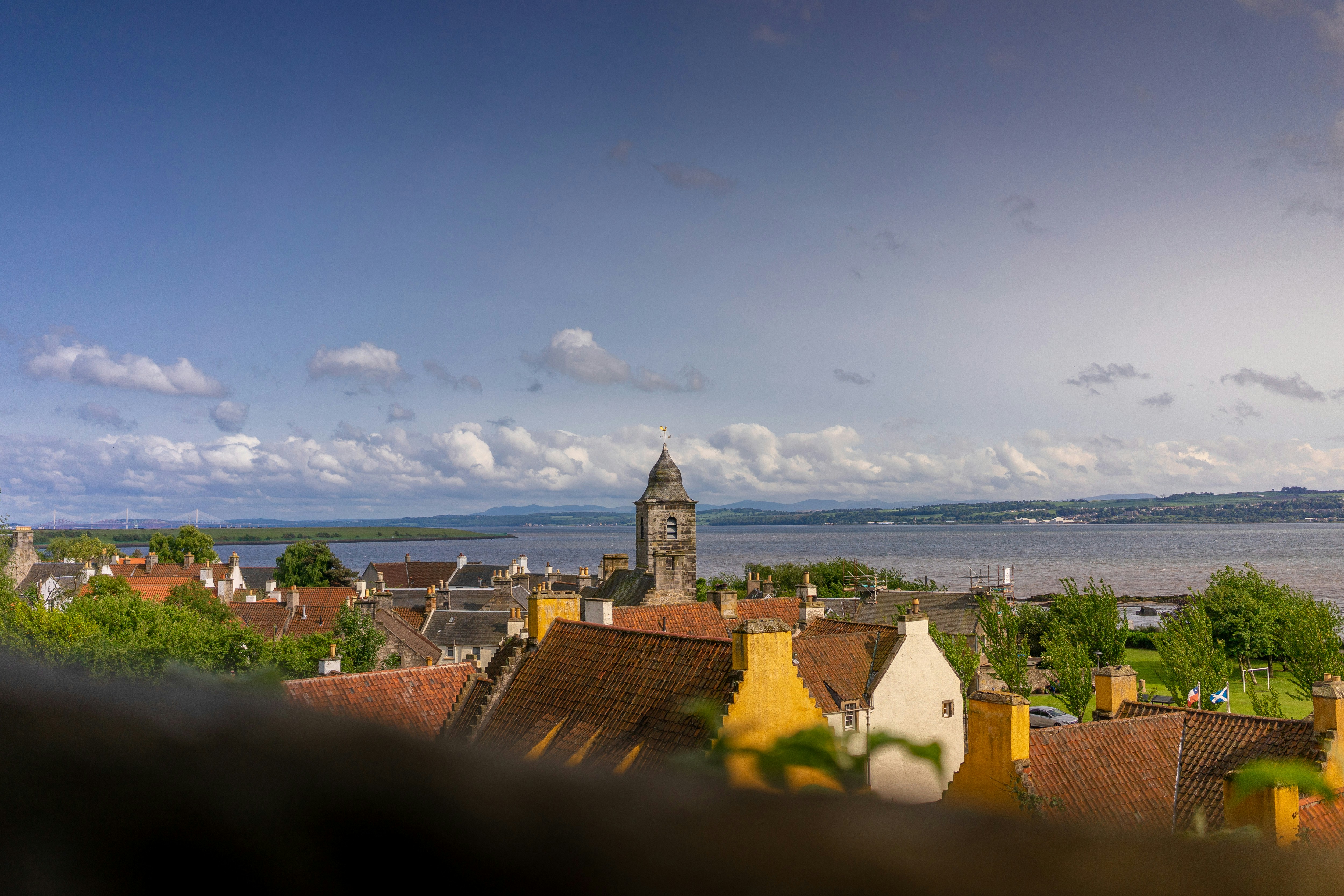 Reflection photography of red cable bridge photo – Free Forth Image on ...