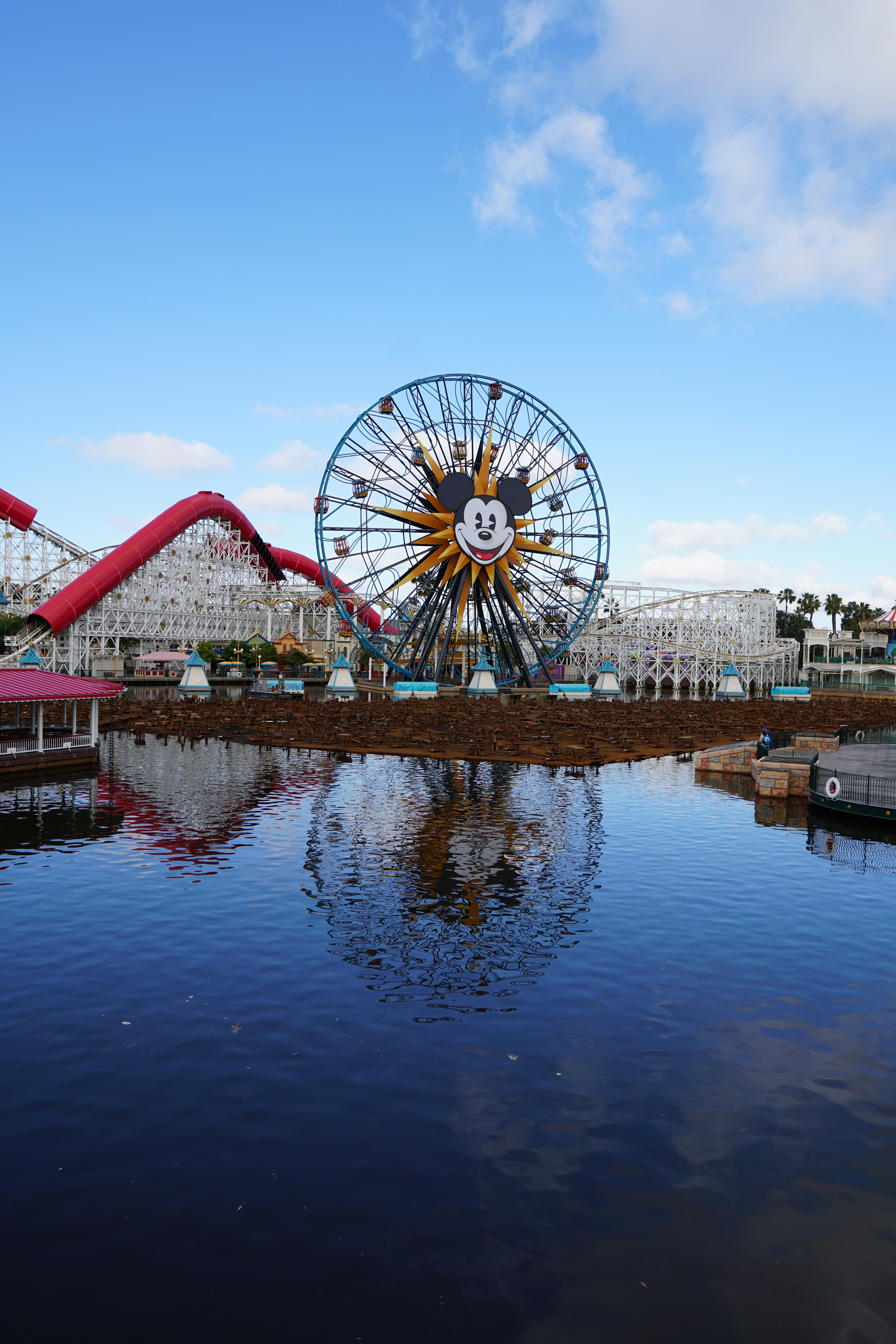 Mickey Mouse ferris wheel hear body of water photo – Free Vacation ...