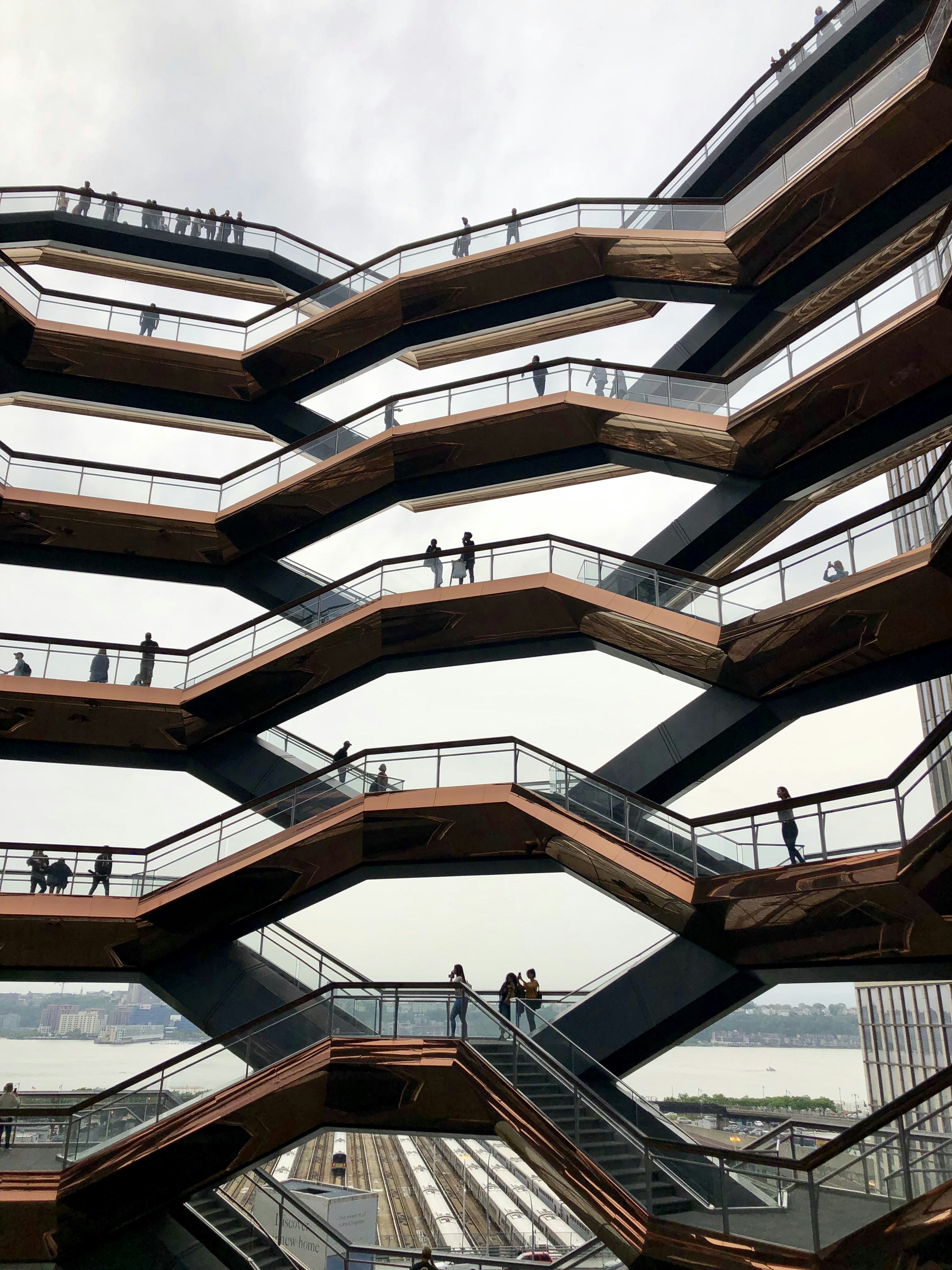 Architectural photo of gray concrete bridges photo – Free New york ...