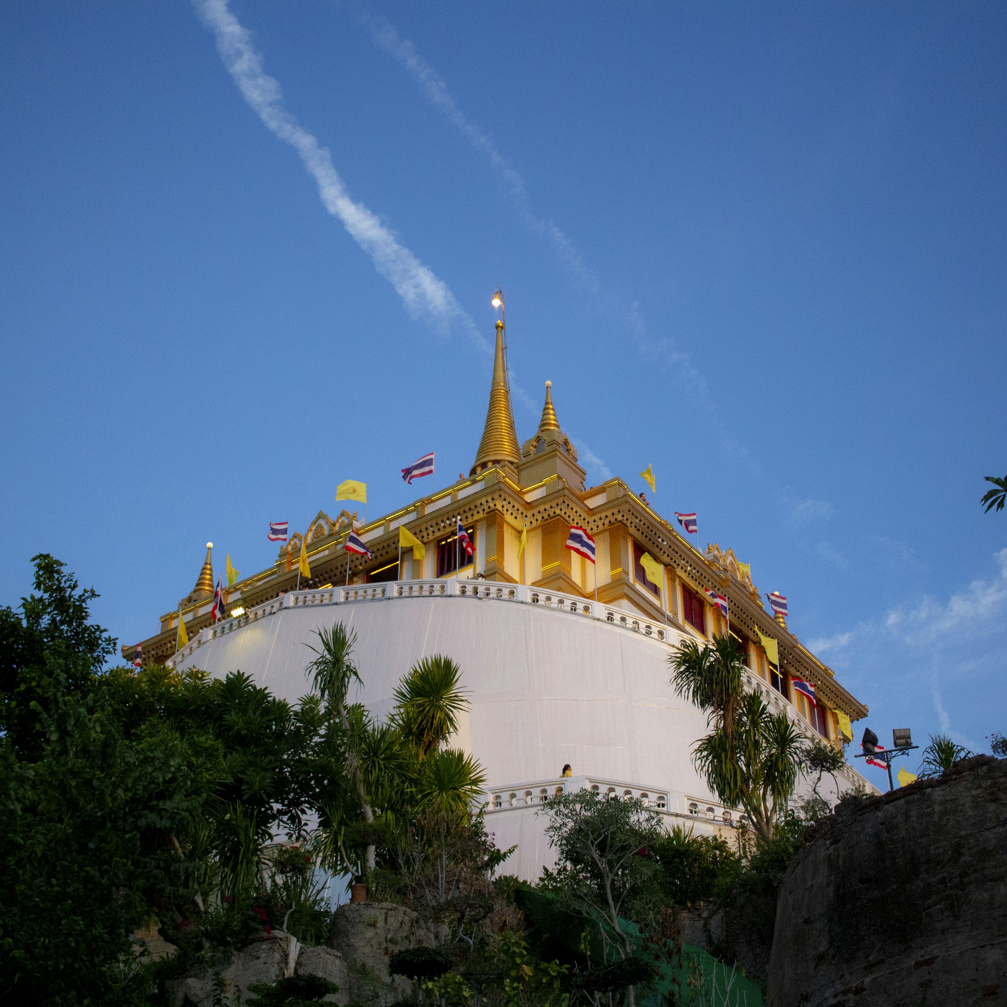 Golden Pinnacles Against a Serene Sky