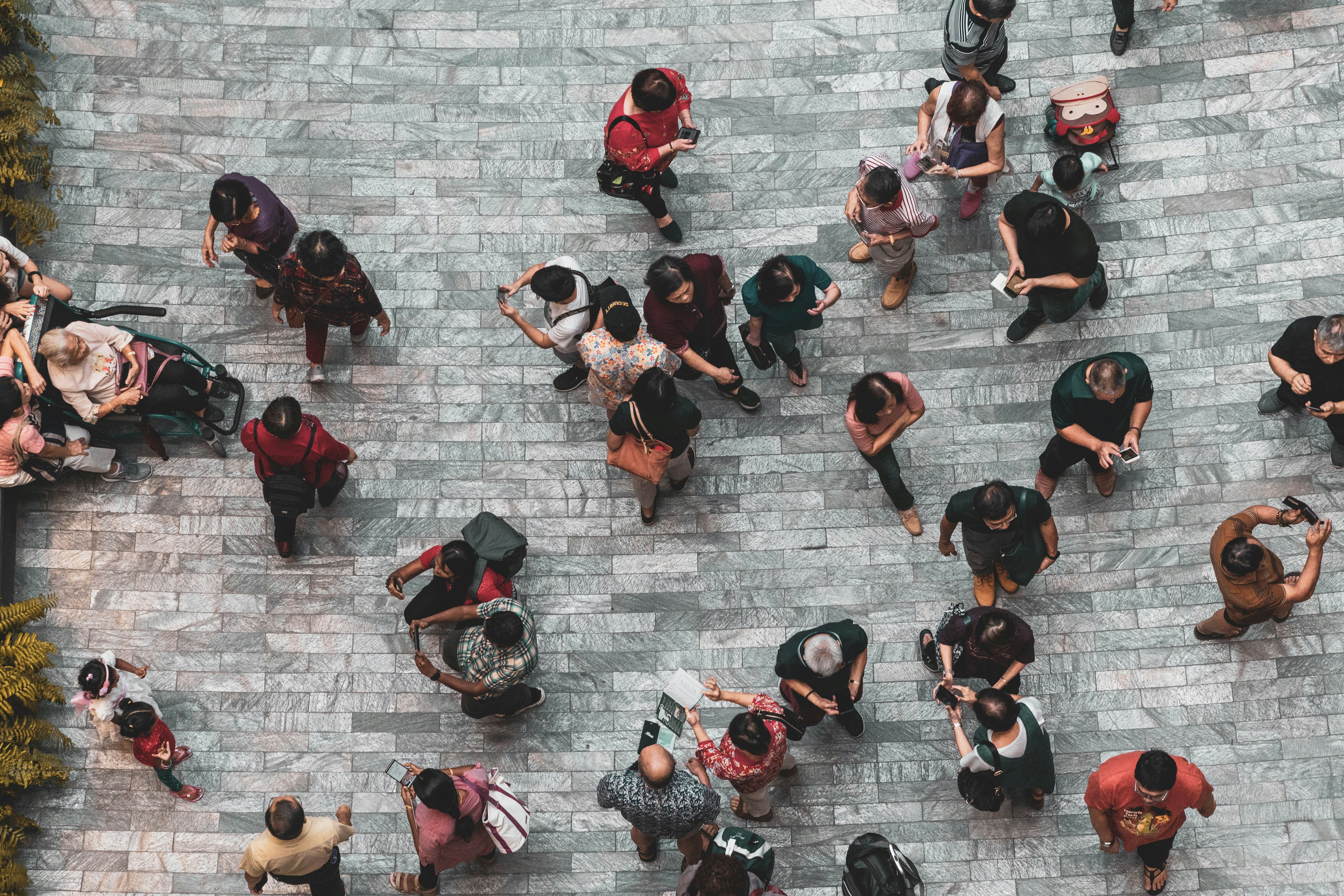 People Birds Eye View