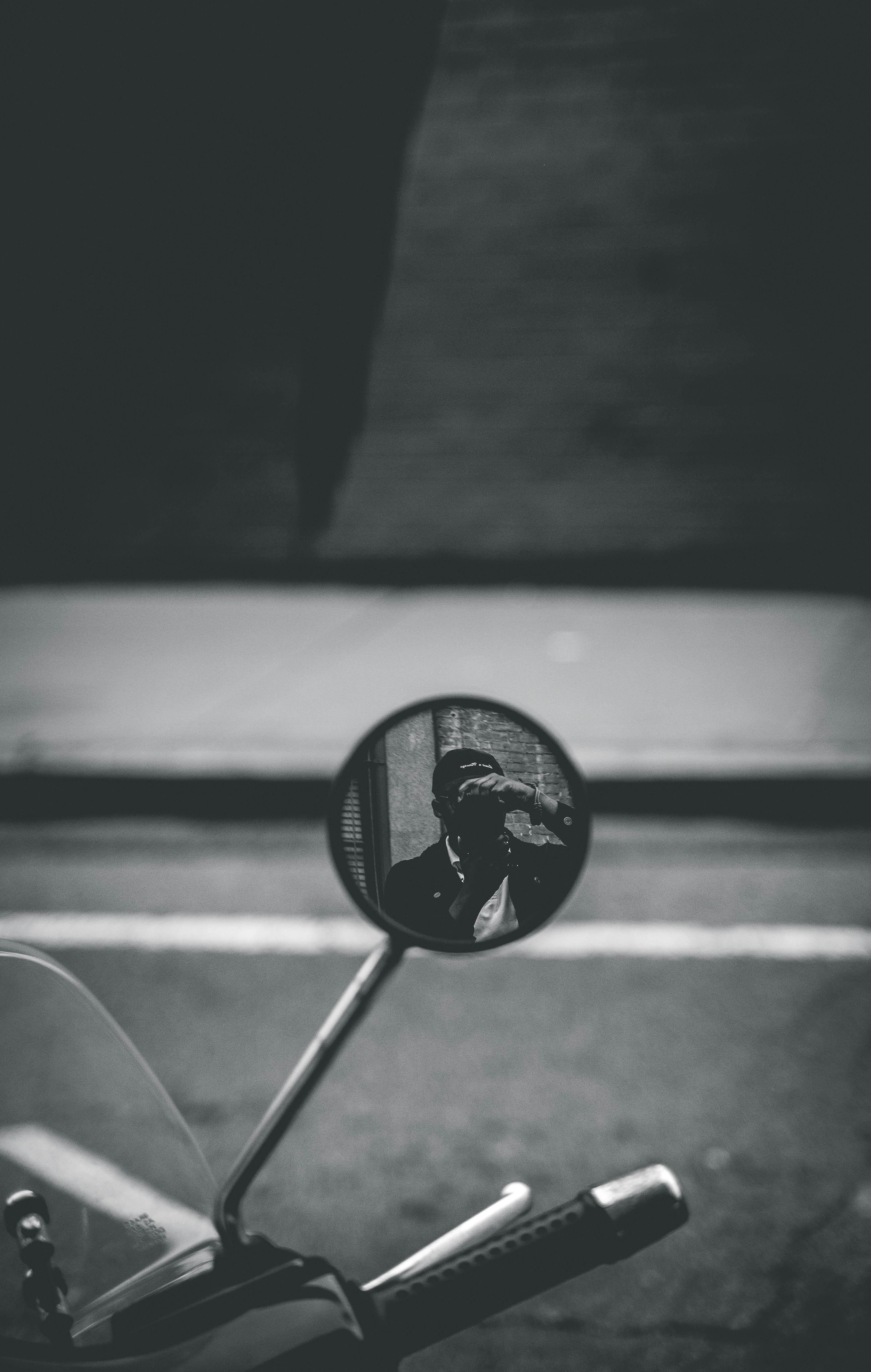 Greyscale photography of side mirror photo – Free Wallpaper Image on ...