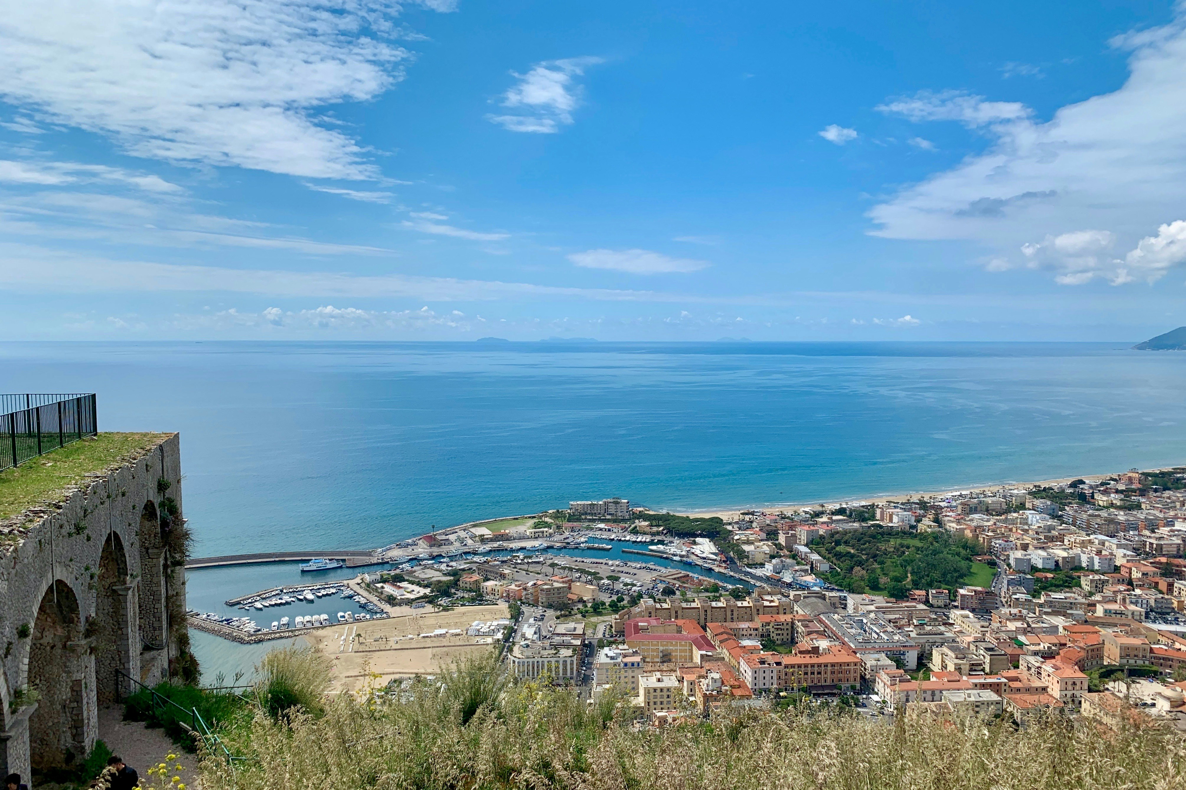 Aerial view of buildings near ocean during daytime photo – Free Blue ...