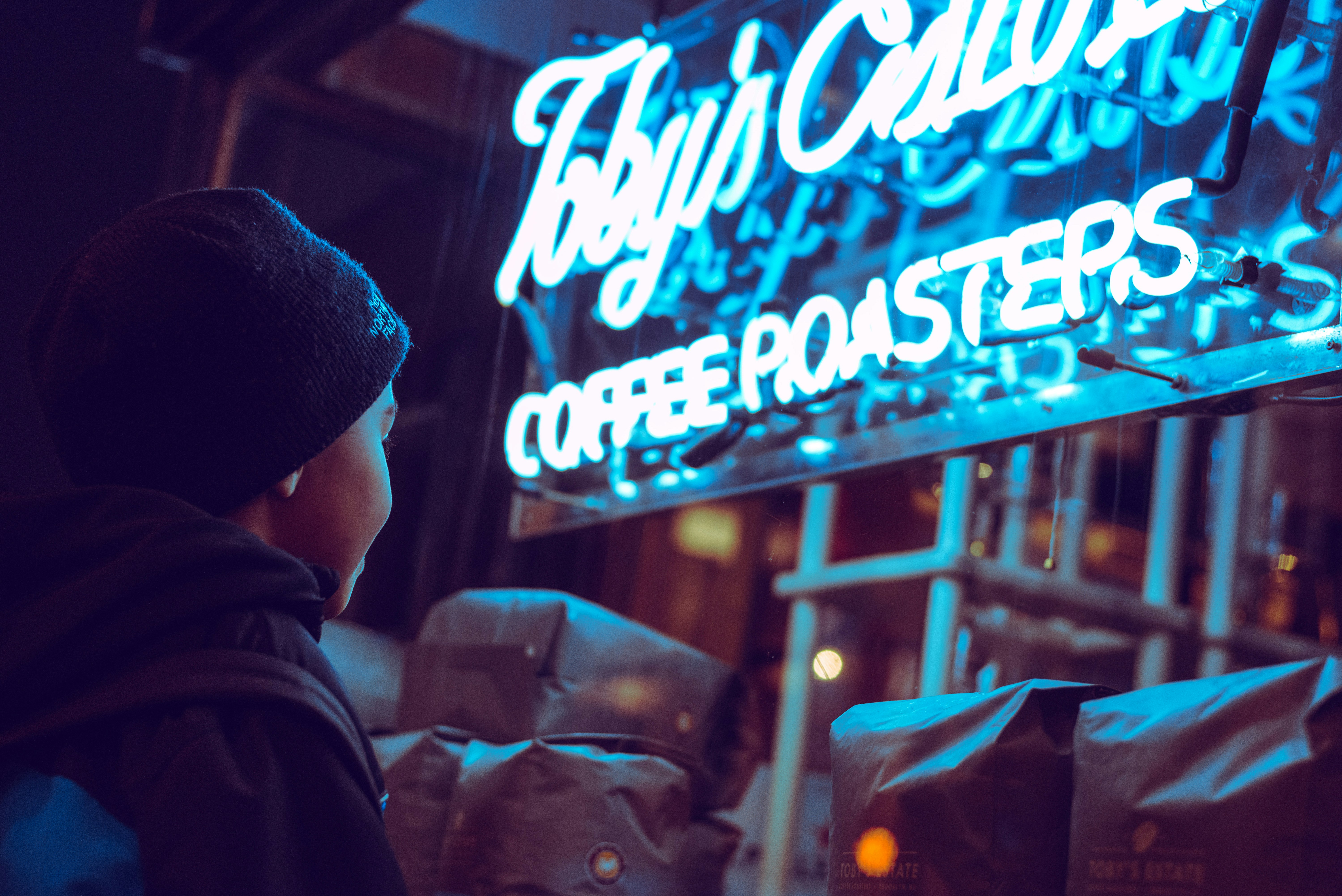 Neon Blueprint: Night Shift by the Coffee Roasters