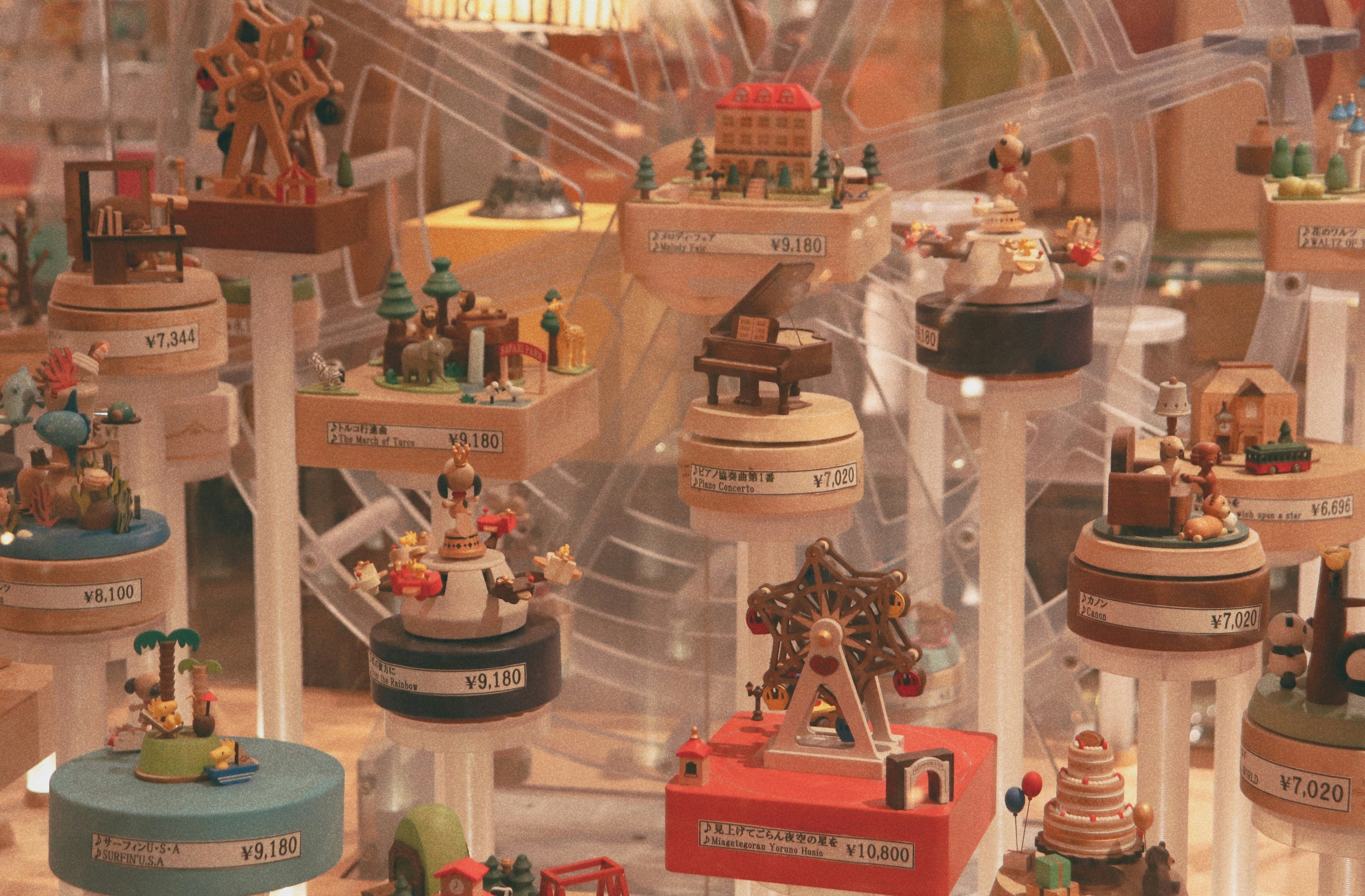 Miniature Carousel of Worlds: A Whimsical Assembly of City Blocks