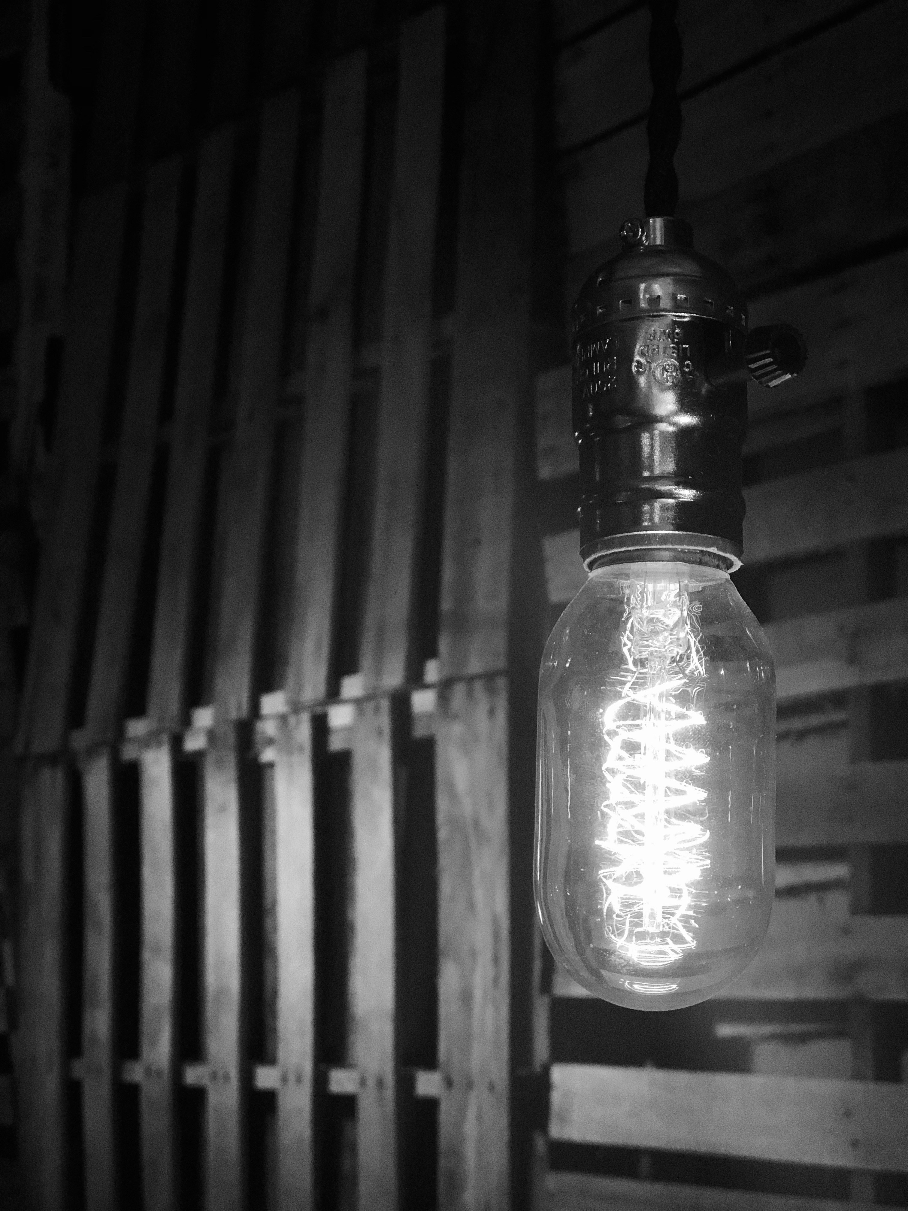 During a photo shoot in Franklin, these lights just kept swinging -- I loved the light from the filaments in these bulbs.   | lighted clear pendant lamp