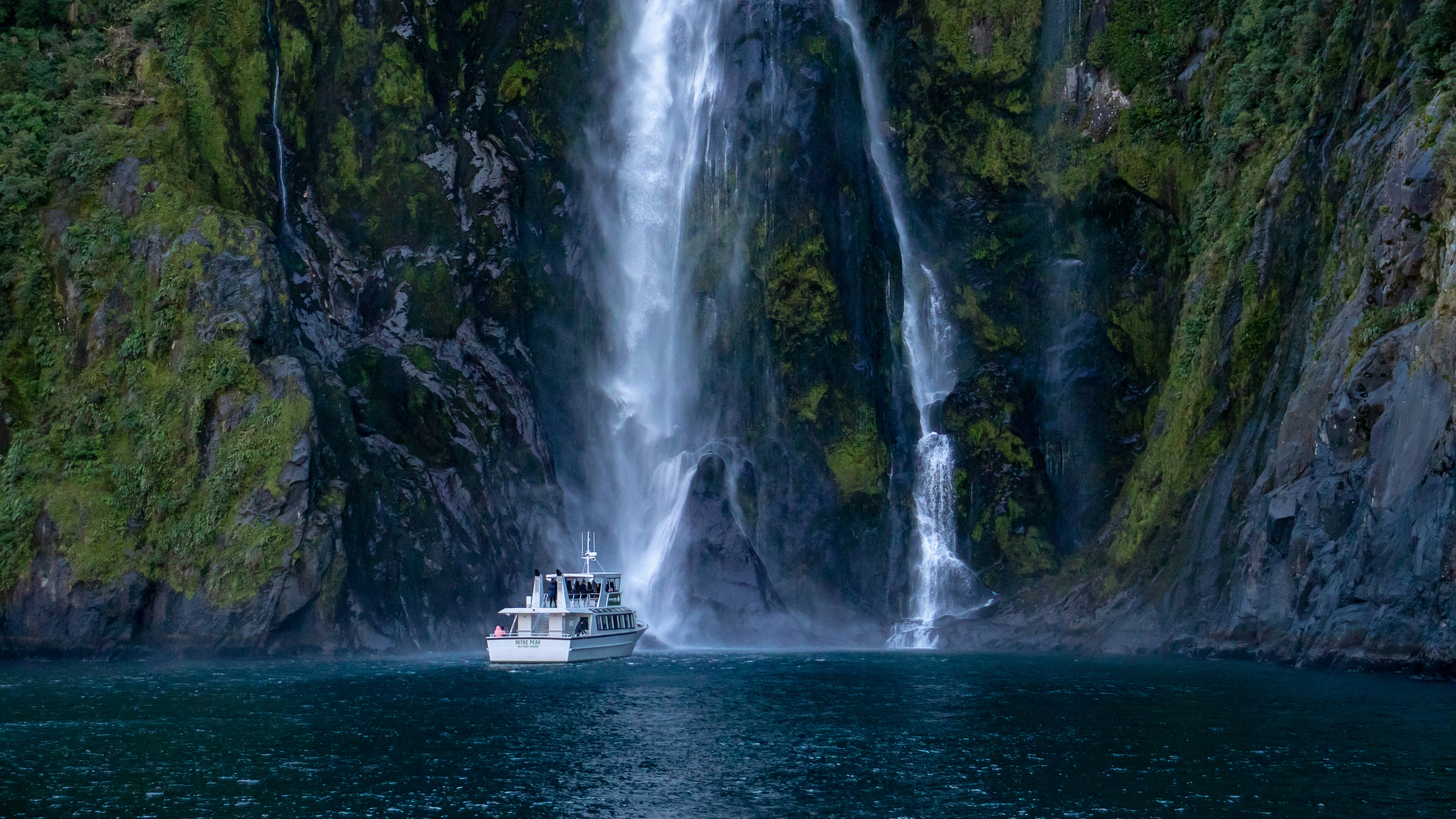 White boat near waterfall during daytime photo – Free Grey Image on ...