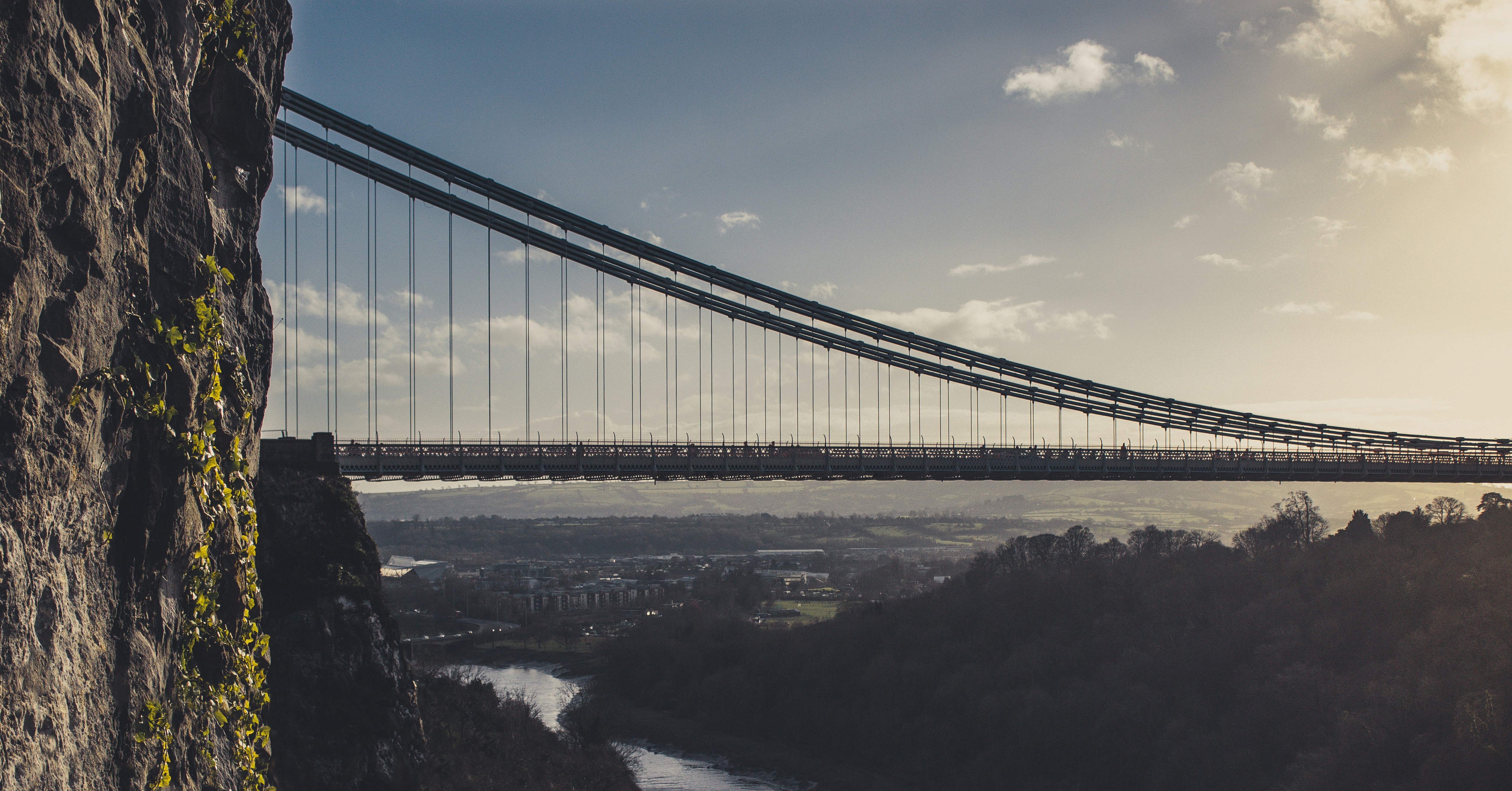 panorama steel bridge scenery