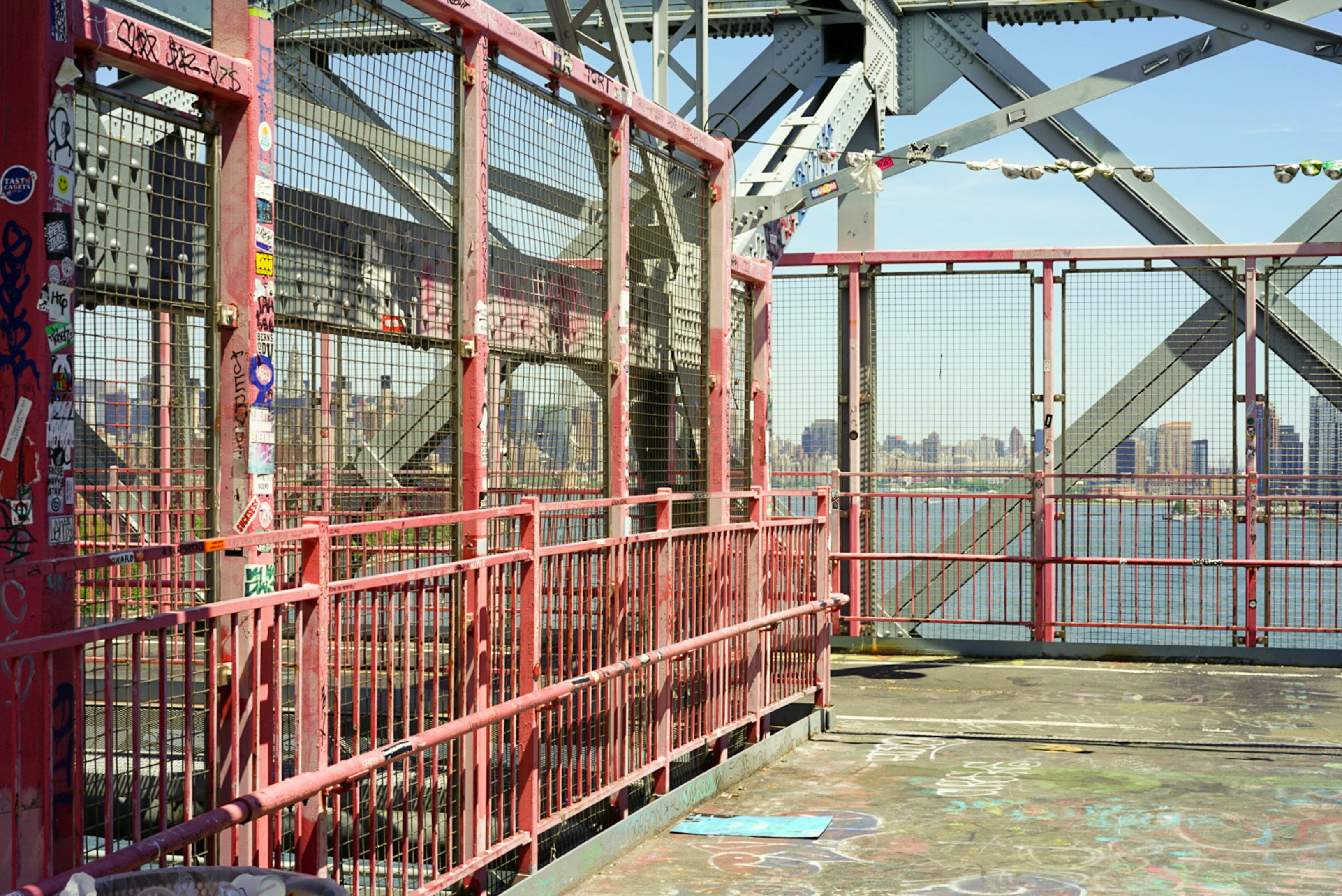 red metal structure
