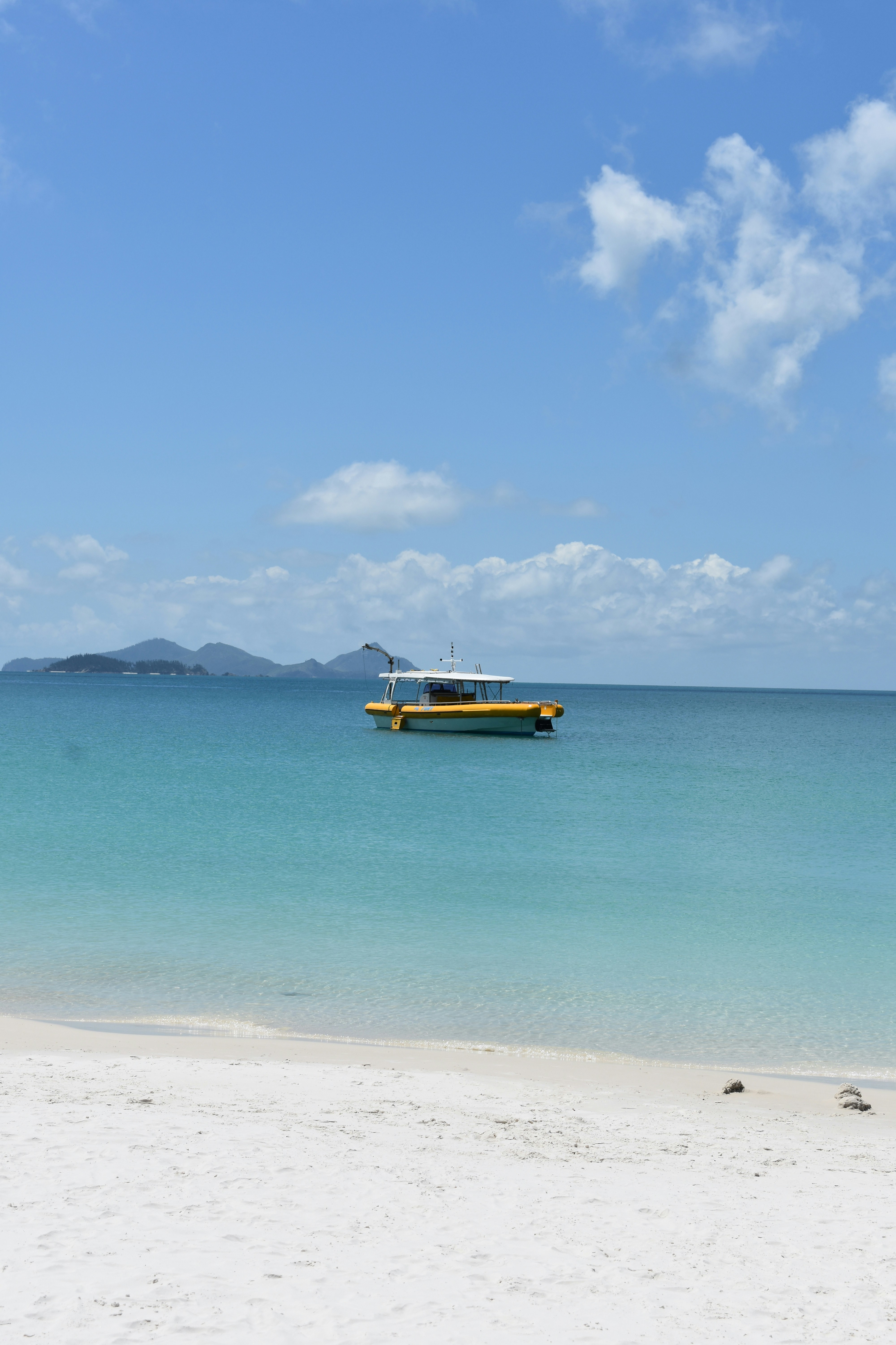 Brown boat in beach during daytime photo – Free Whiteheaven beach Image ...