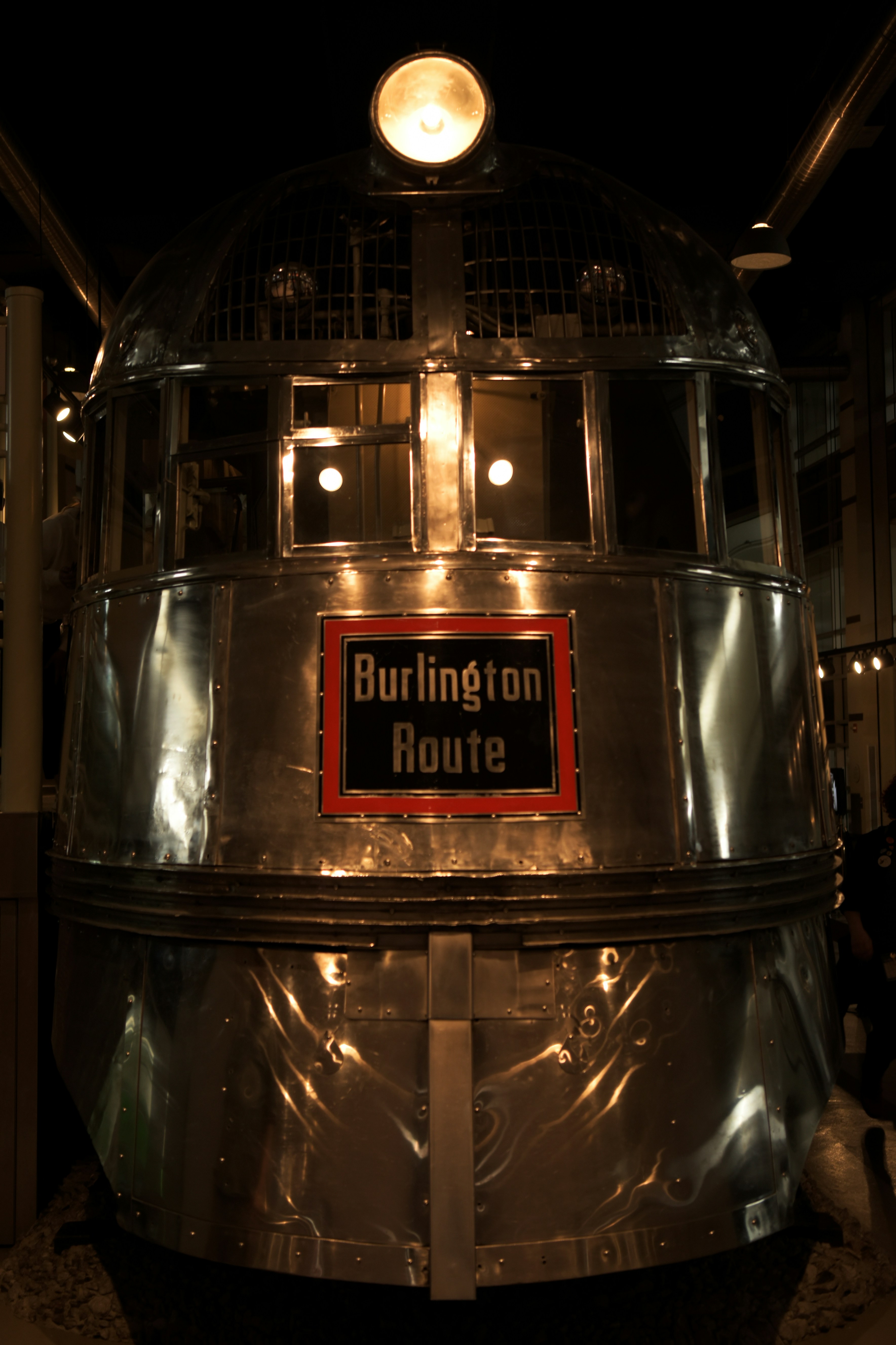Amber Gleam on a Vintage Burlington Route Cab