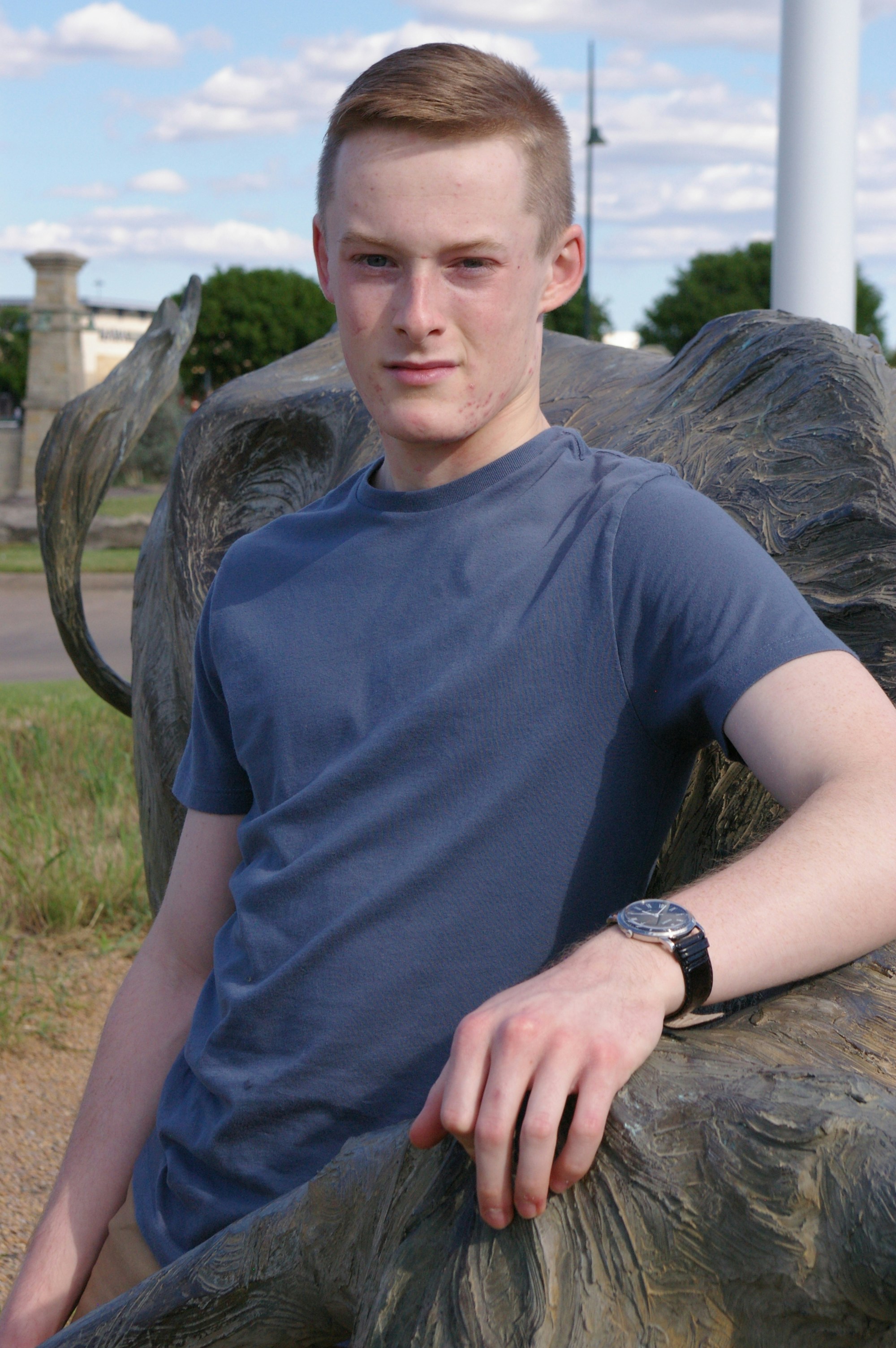 Man wearing blue shirt standing during daytime photo – Free Man Image ...
