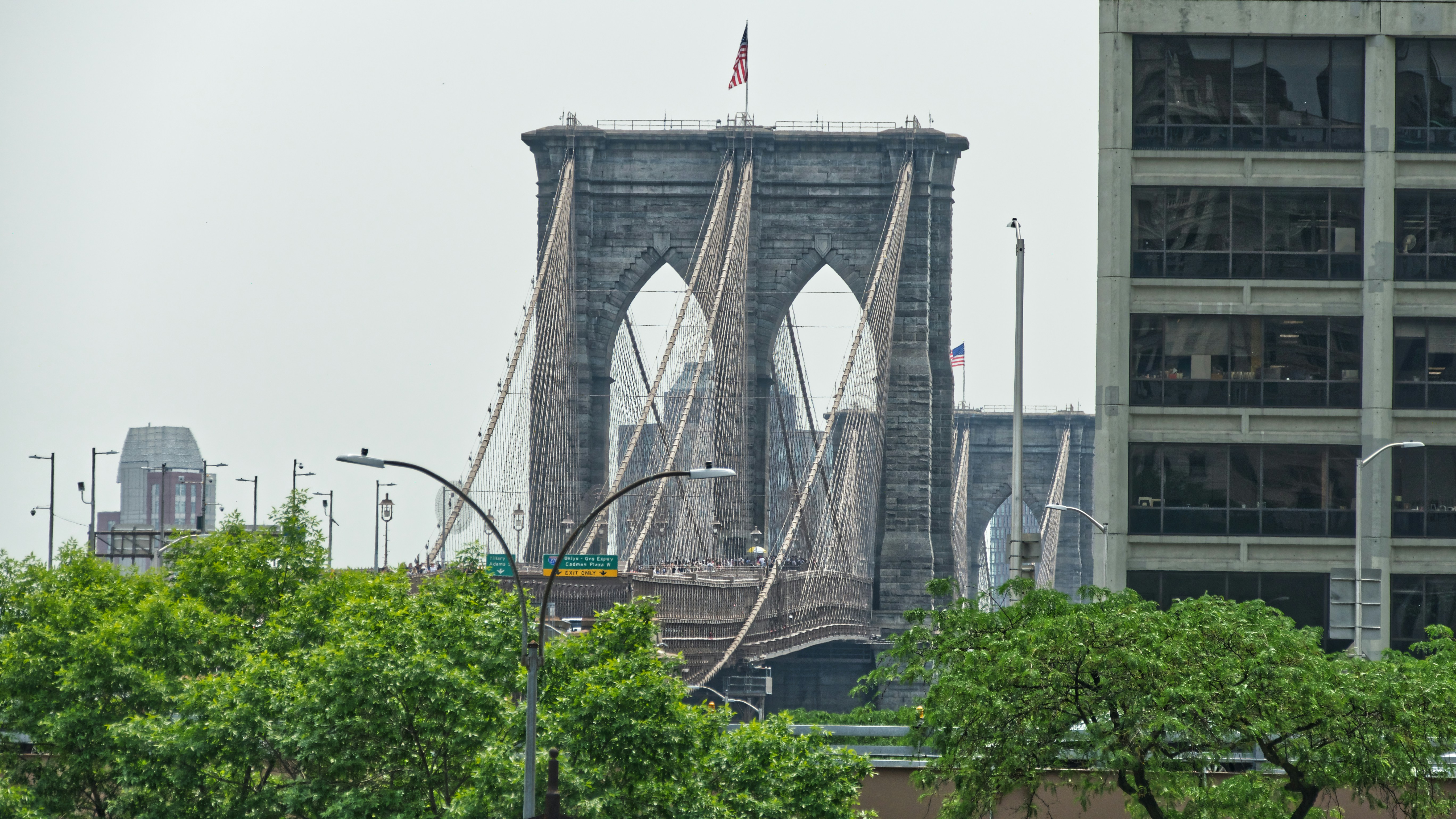 Point de vue sur le pont de Brookling.
