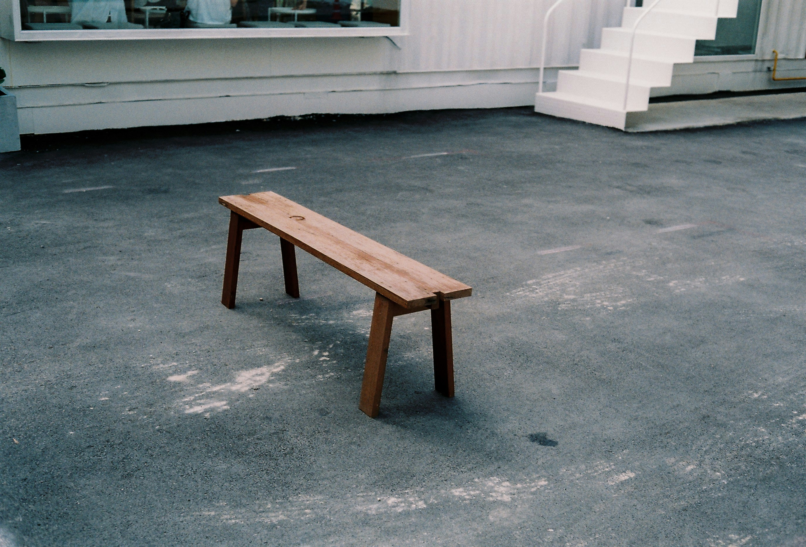 Lonely Bench in an Industrial Quiet