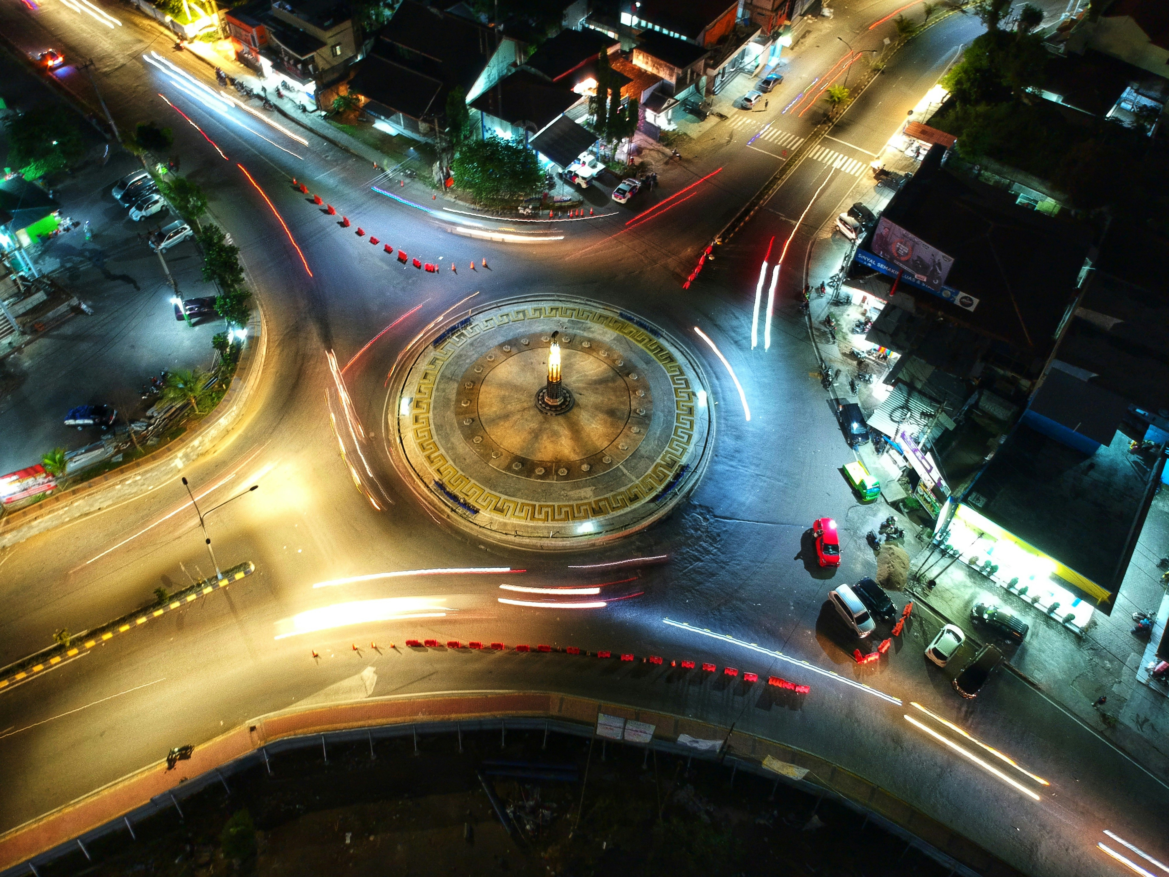 Aerial photo of city intersection photo – Free Indonesia Image on Unsplash