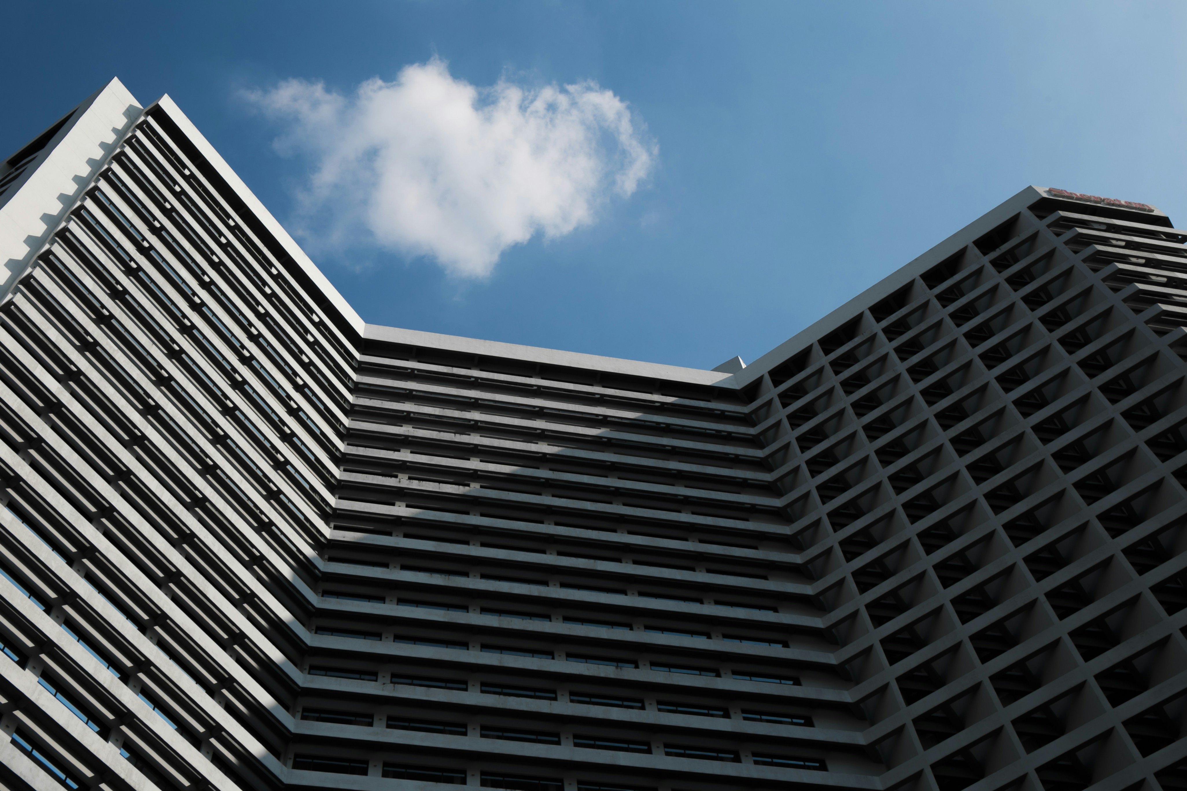 Worm's eye view photography of building photo – Free Blue Image on Unsplash