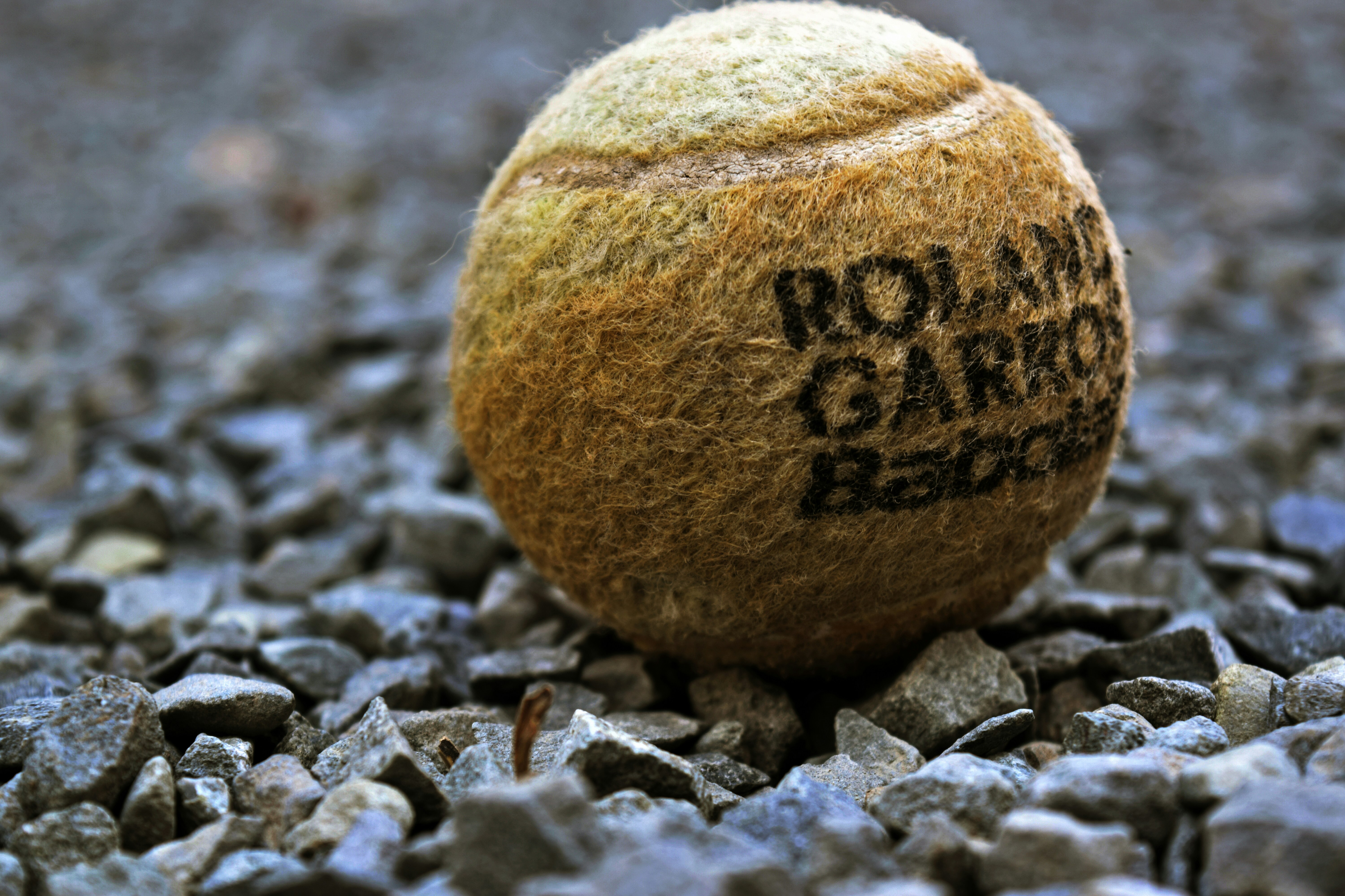 Selective focus photography of tennis ball on rocks photo – Free Ball ...