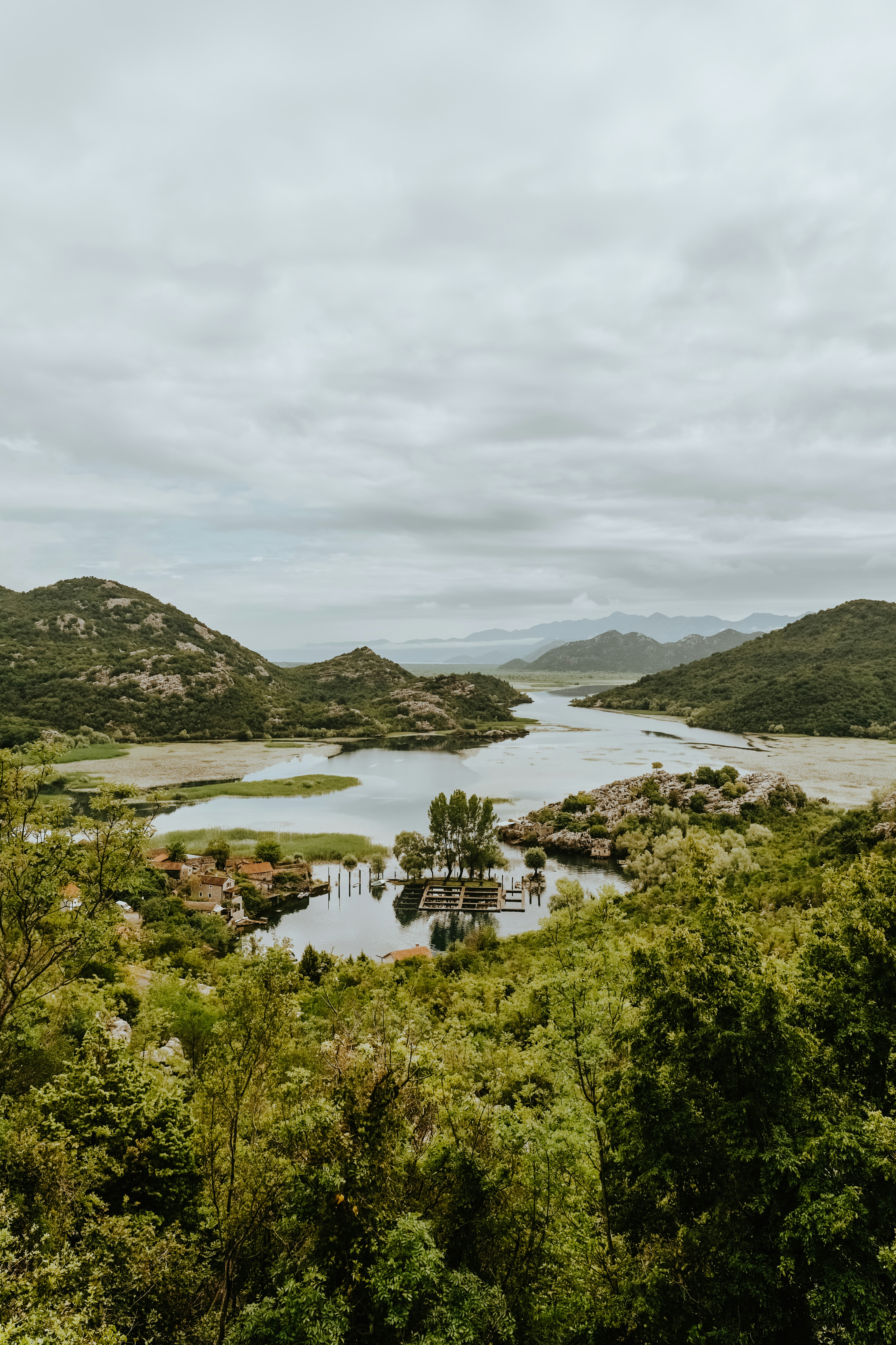 Landscape photo of a lake and green forest photo – Free Skadarsko ...