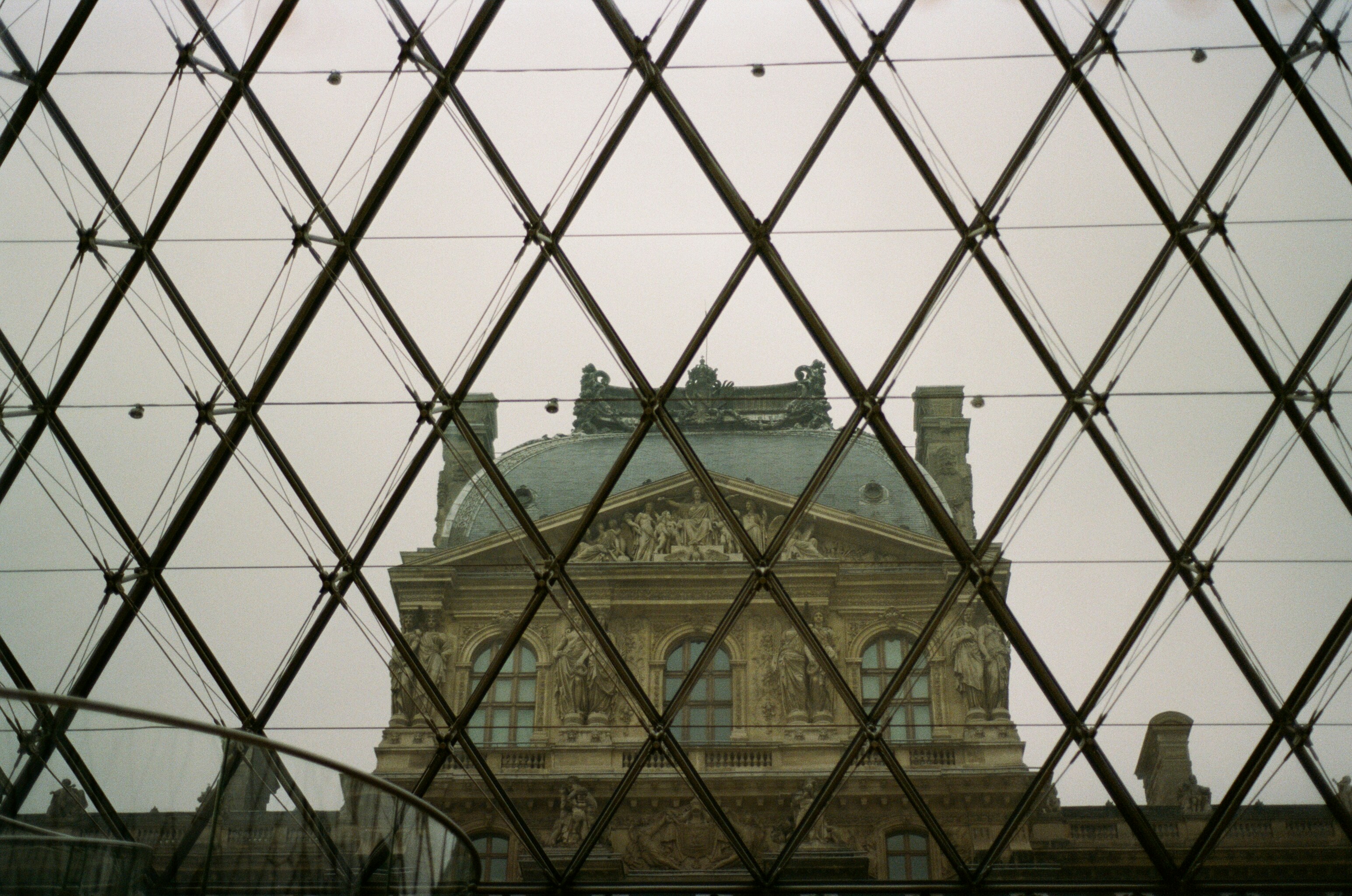 Renaissance Facade Beneath Diamond Lattice