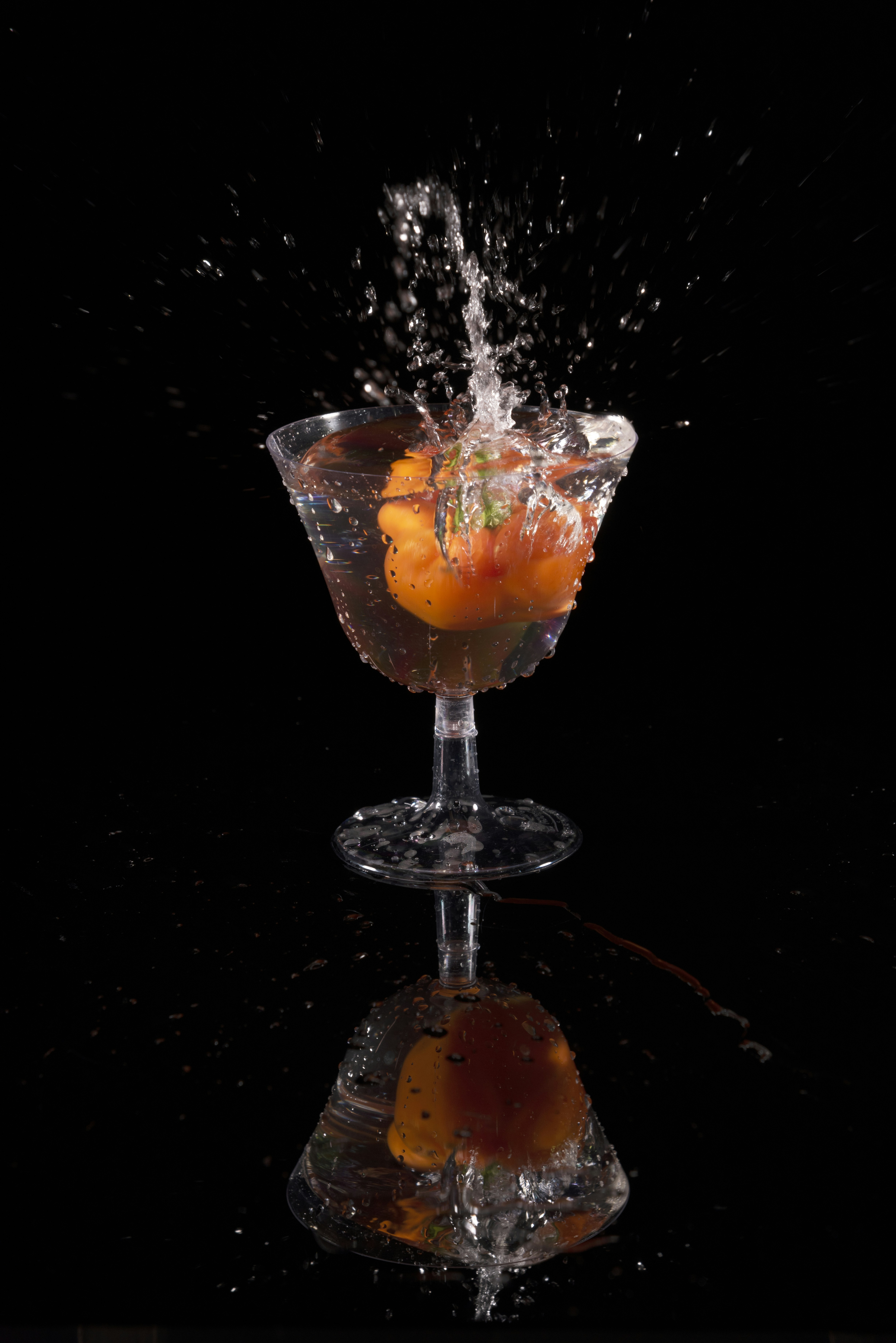 Splash of Citrus Elegance in the Glass