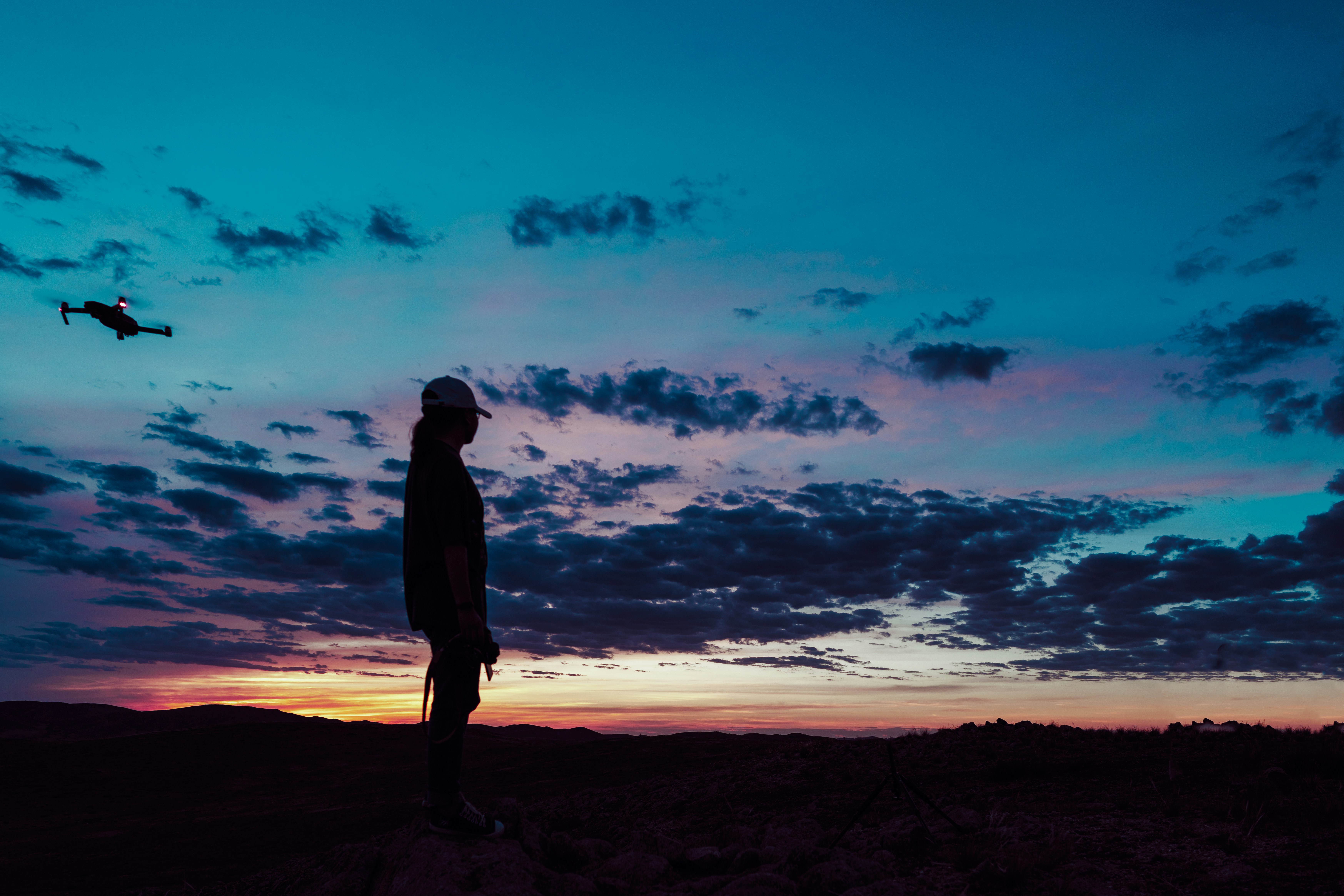 Person Flying Silhouette