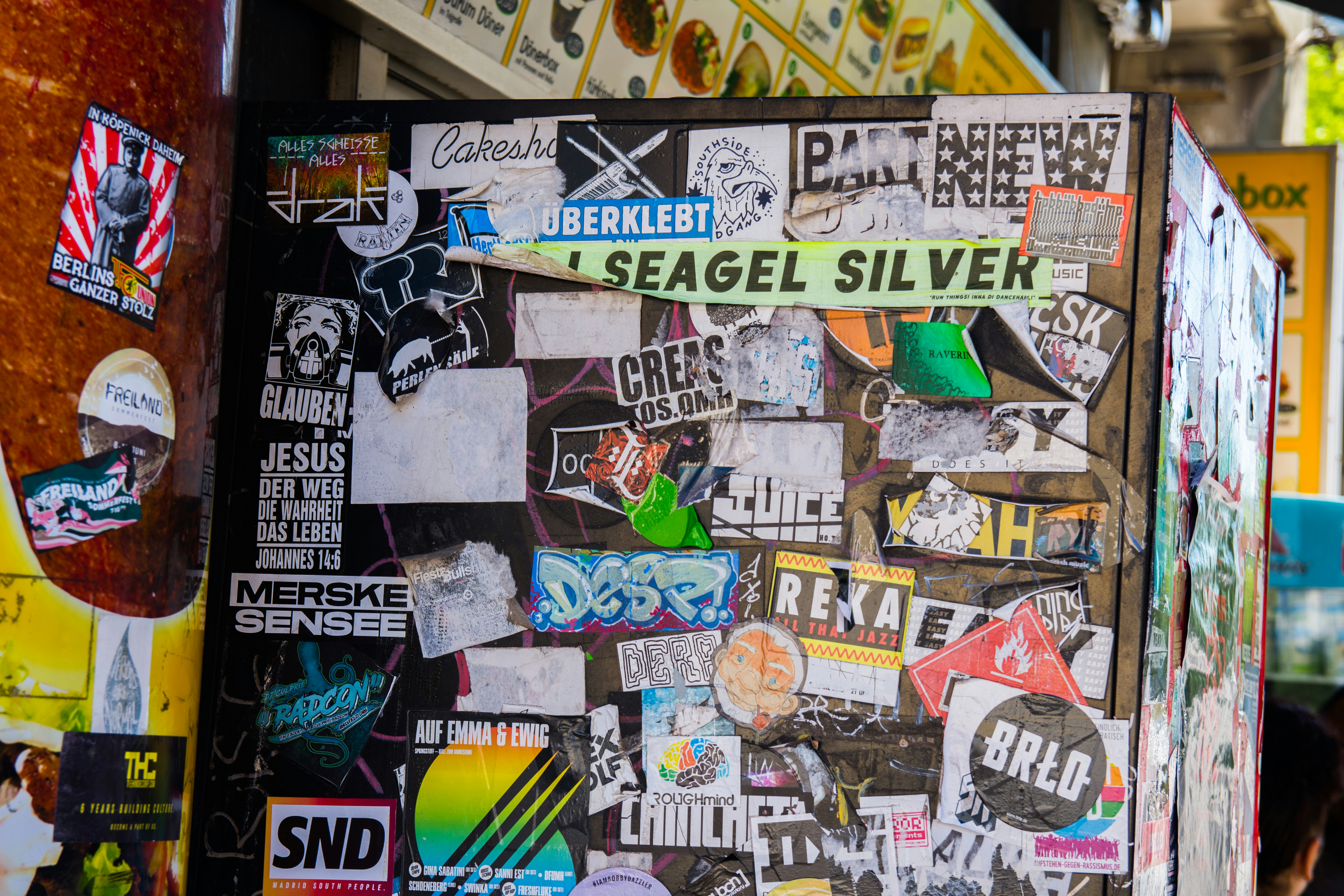 Assorted logo sticker lot photo – Free Label Image on Unsplash