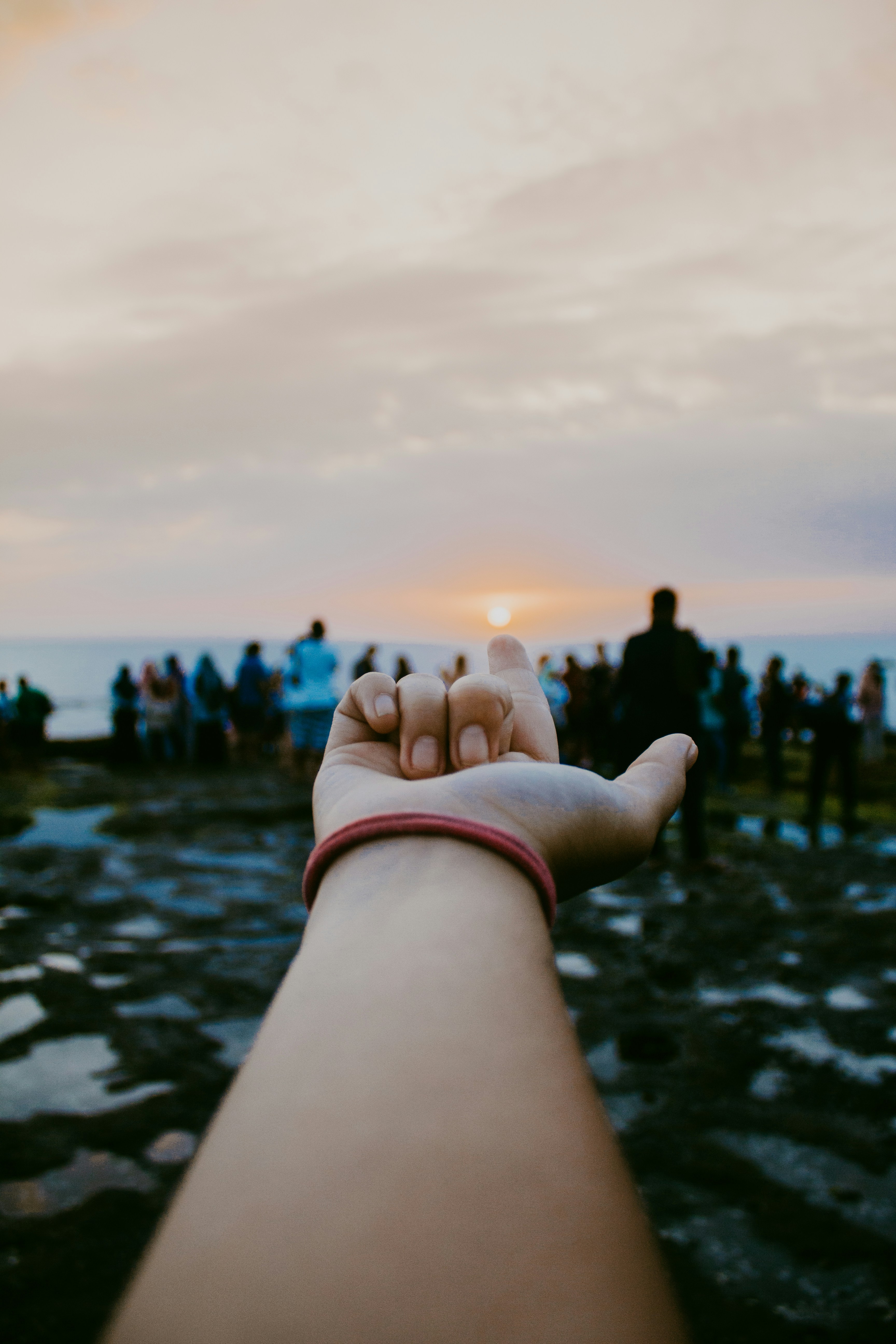Holding the Horizon: A Shared Sunset Moment