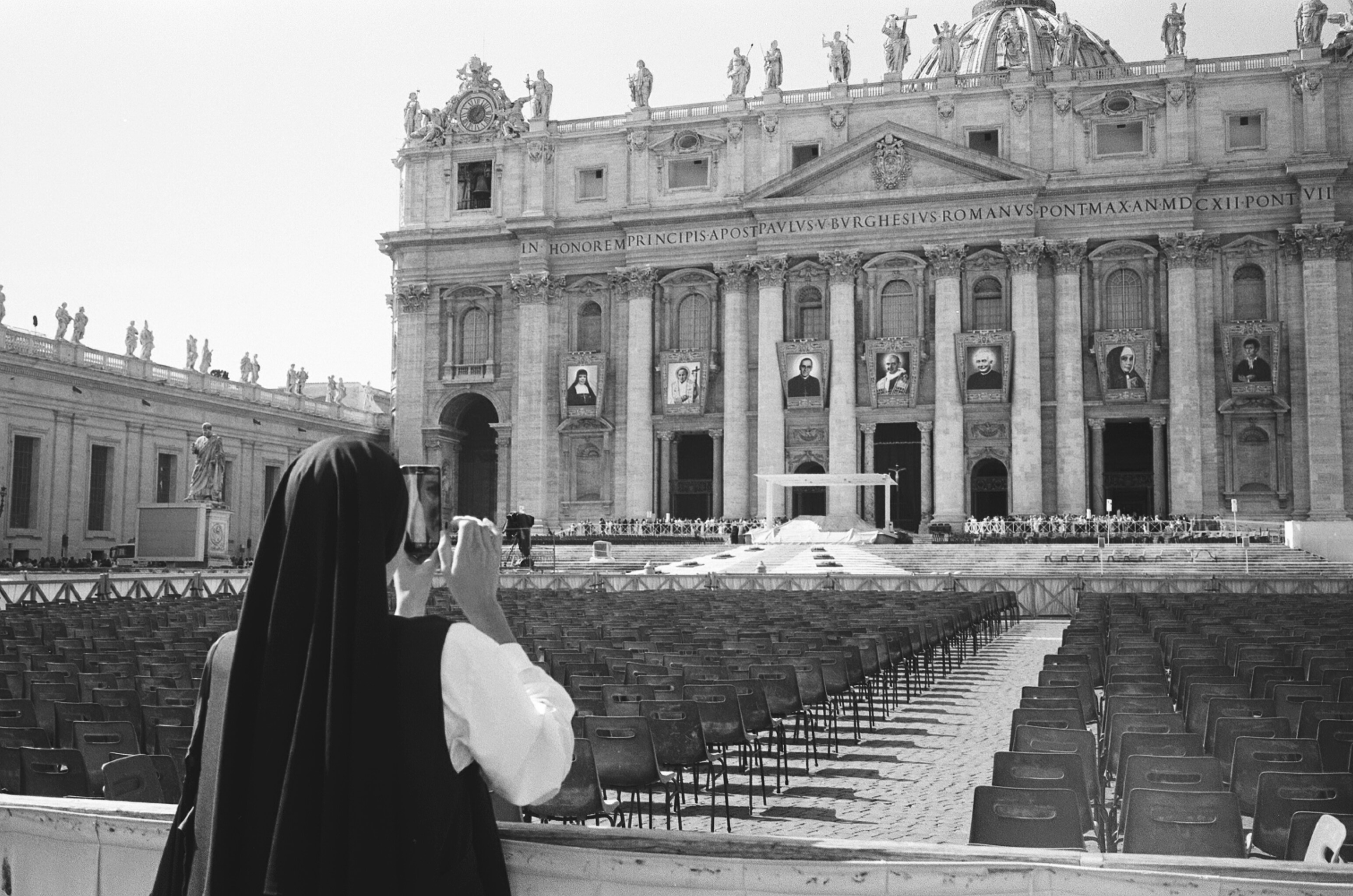 Nun taking photo of building photo – Free Grey Image on Unsplash