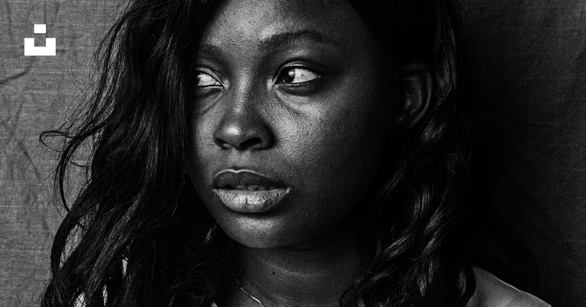 Grayscale Photography Of Woman Wearing Crew Neck Top Photo Free Grey