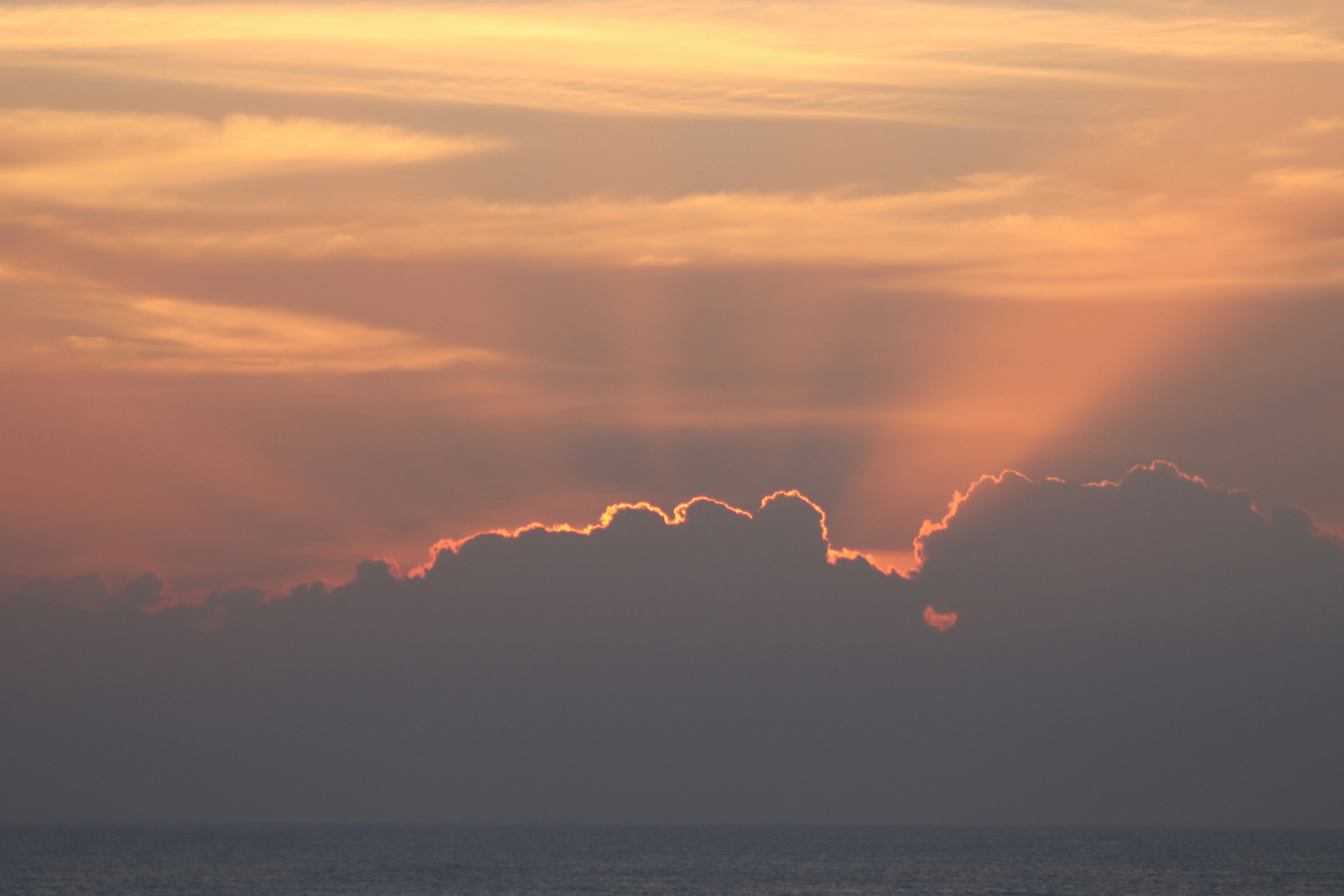 Crepuscular rays photography in cloudy sky photo – Free Grey Image on ...
