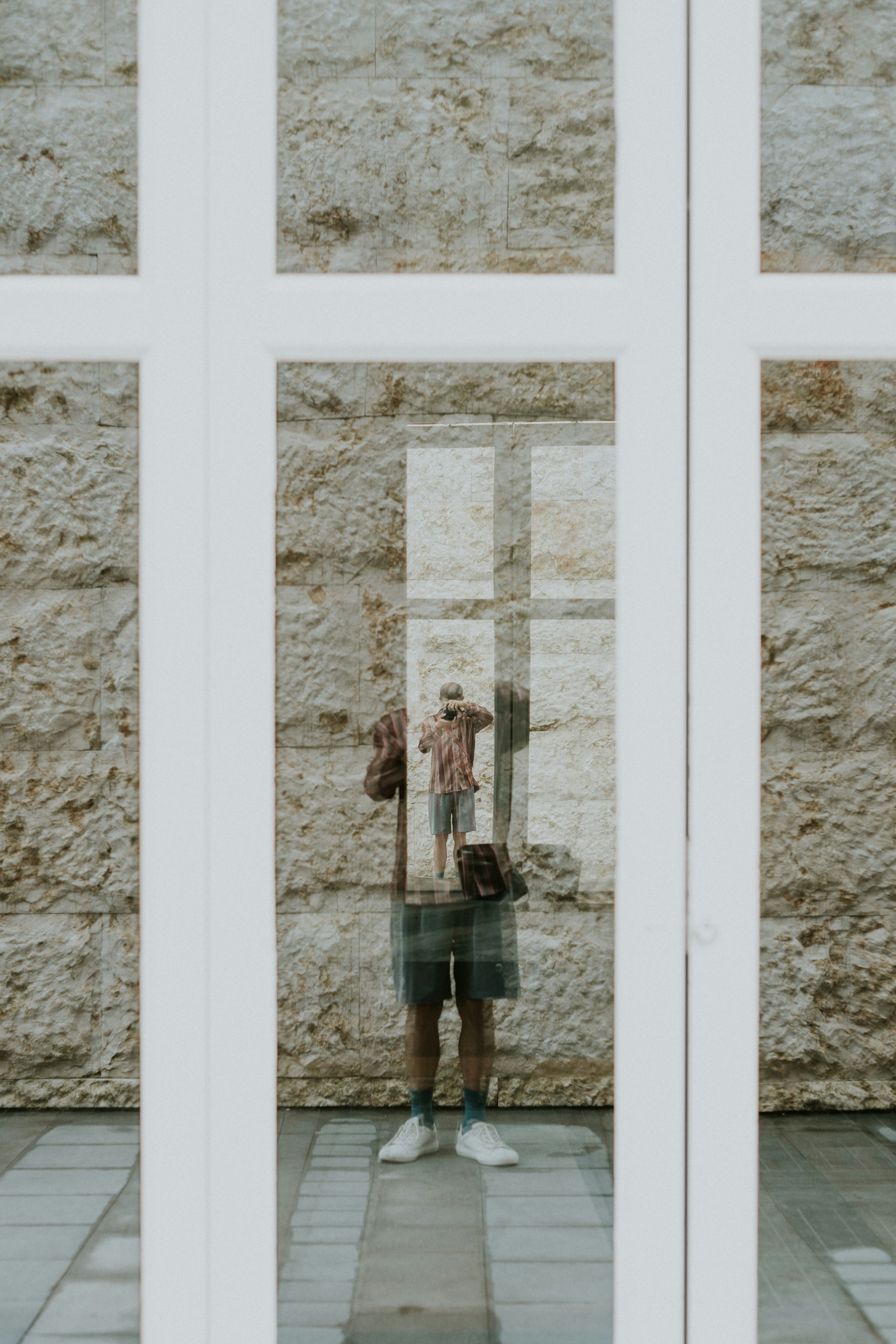 Man behind glass photo – Free Grey Image on Unsplash