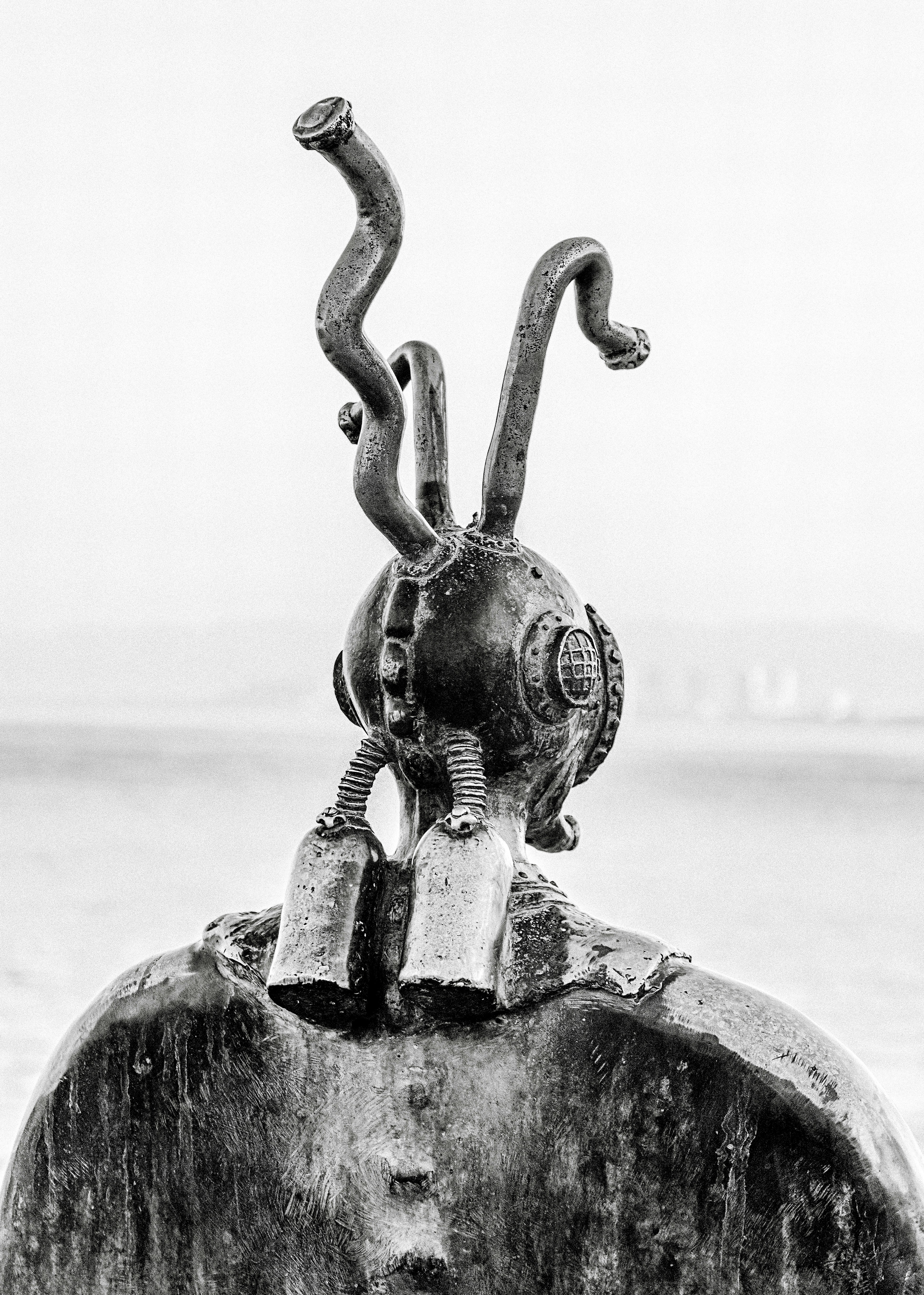 Sculpture in Puerto Vallarta, Mexico on the Malecon Promenade.