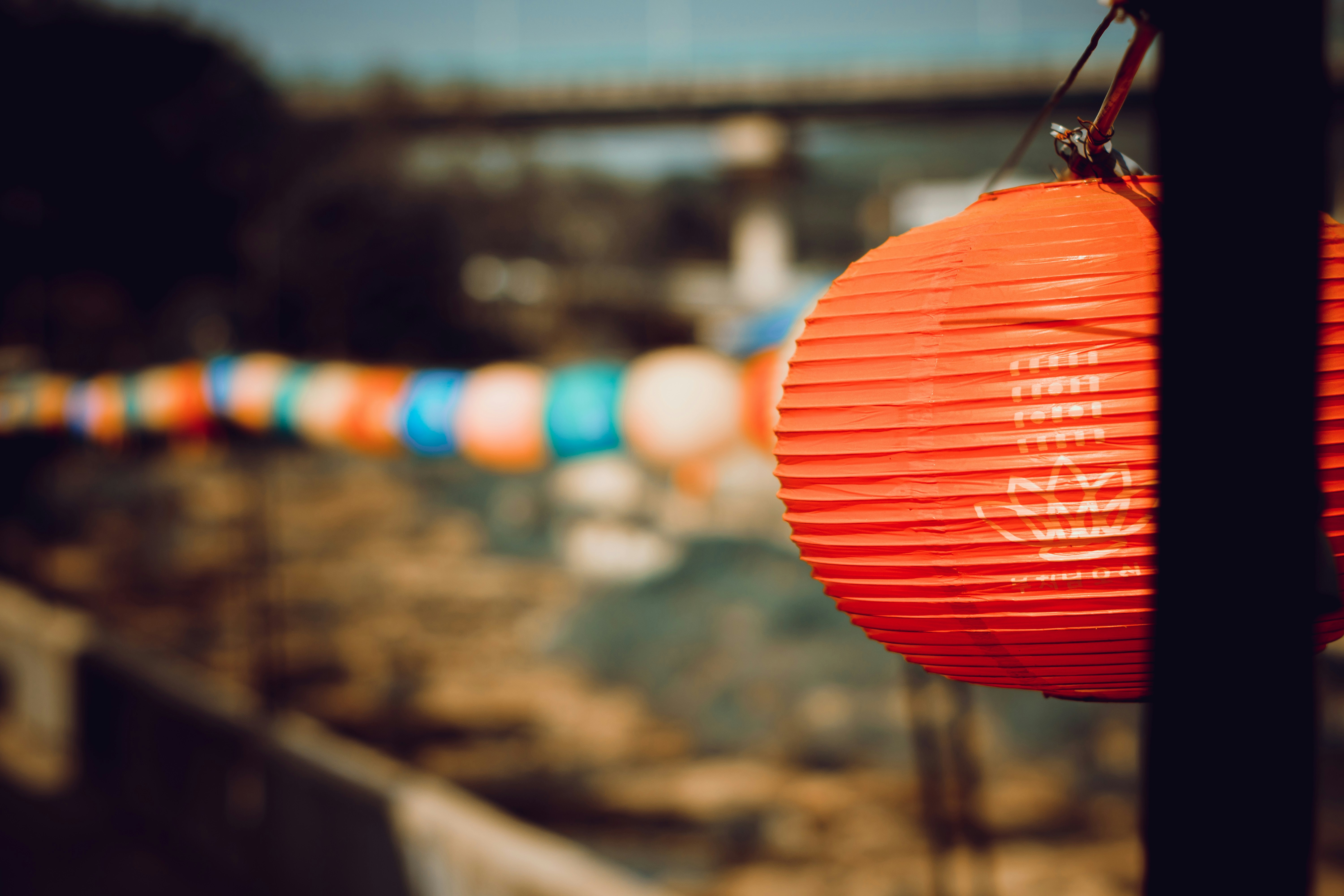 Red Lantern Glow by the Waterfront