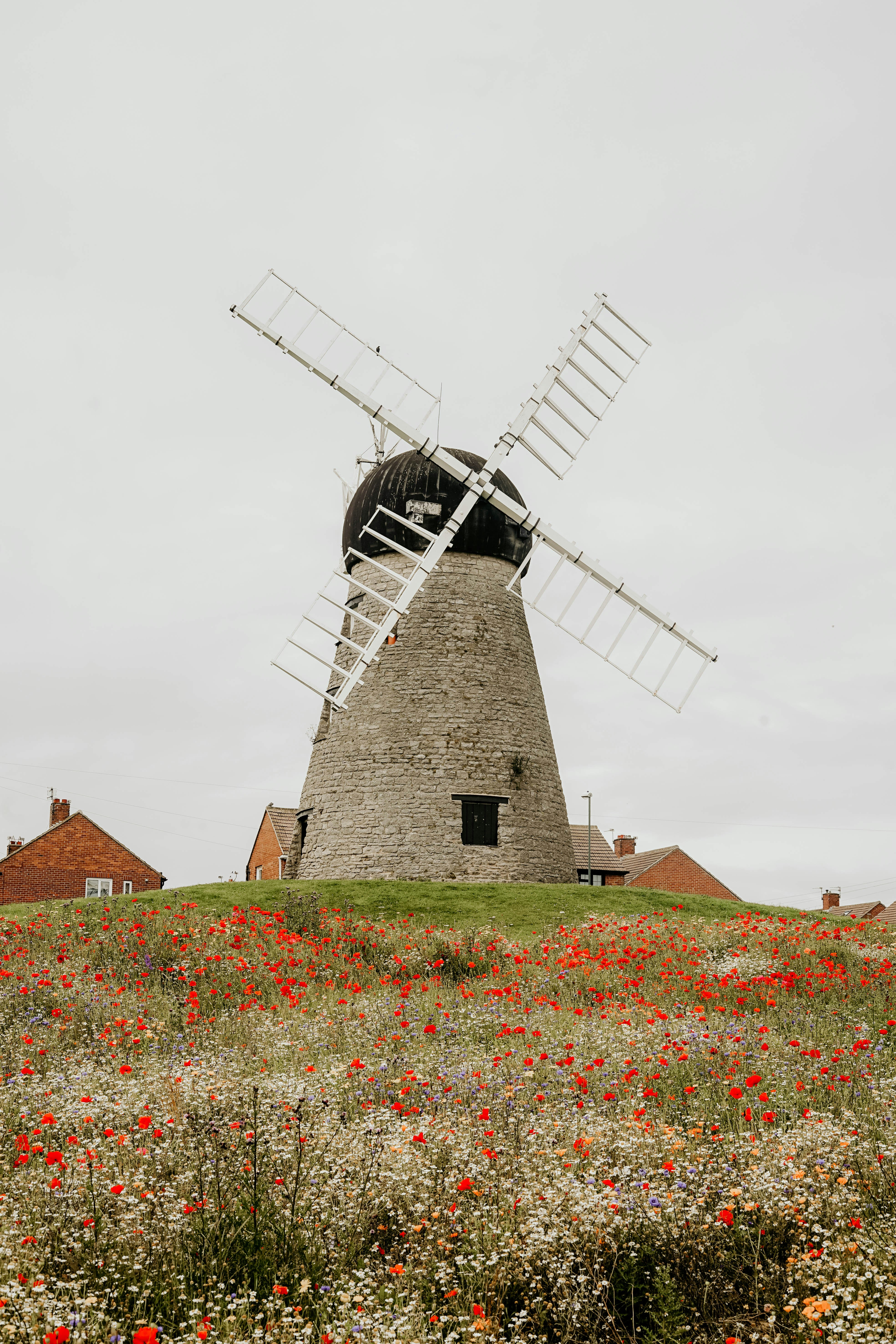 white wind mill tower