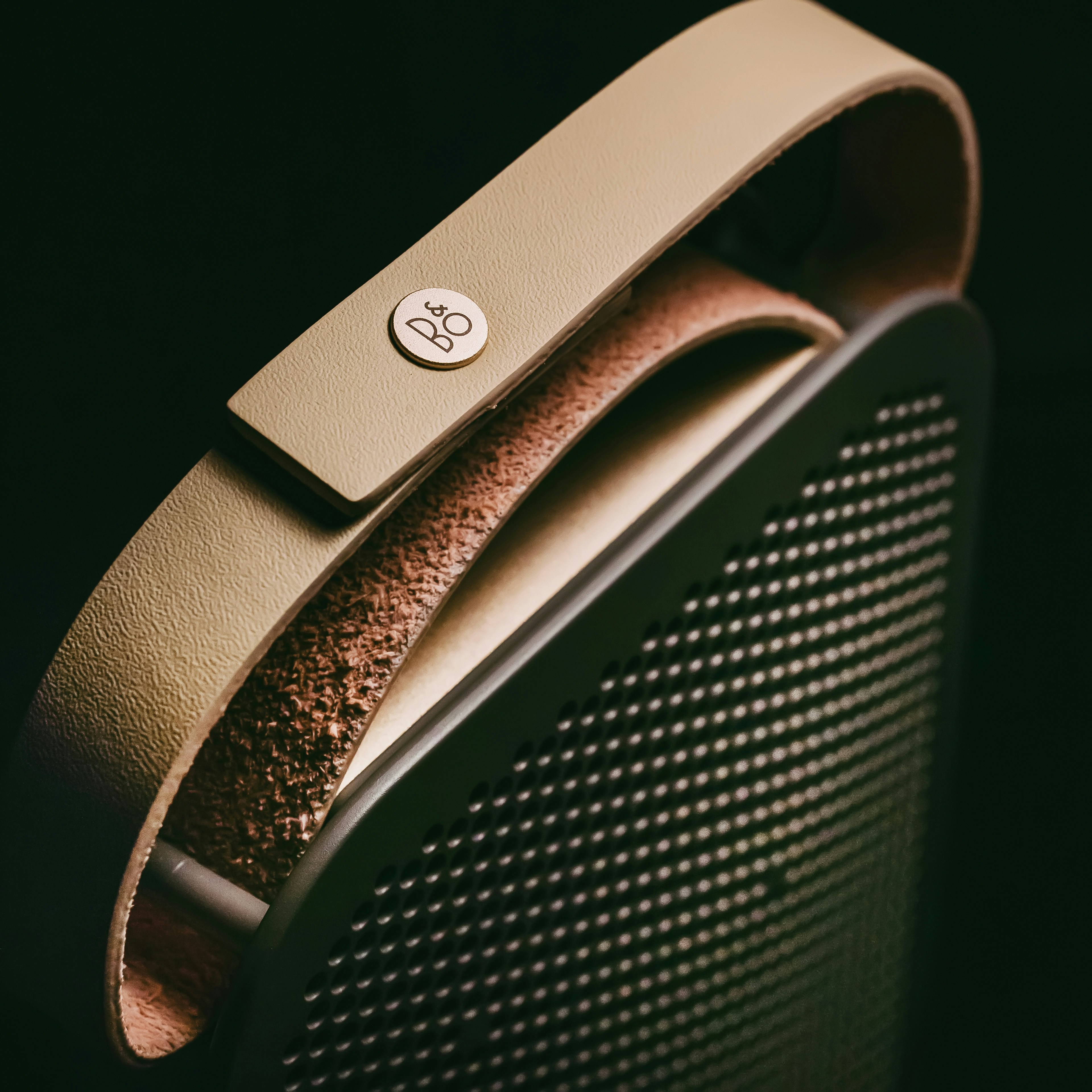 A close up of a speaker with a monogram on it photo – Free B&o Image on ...