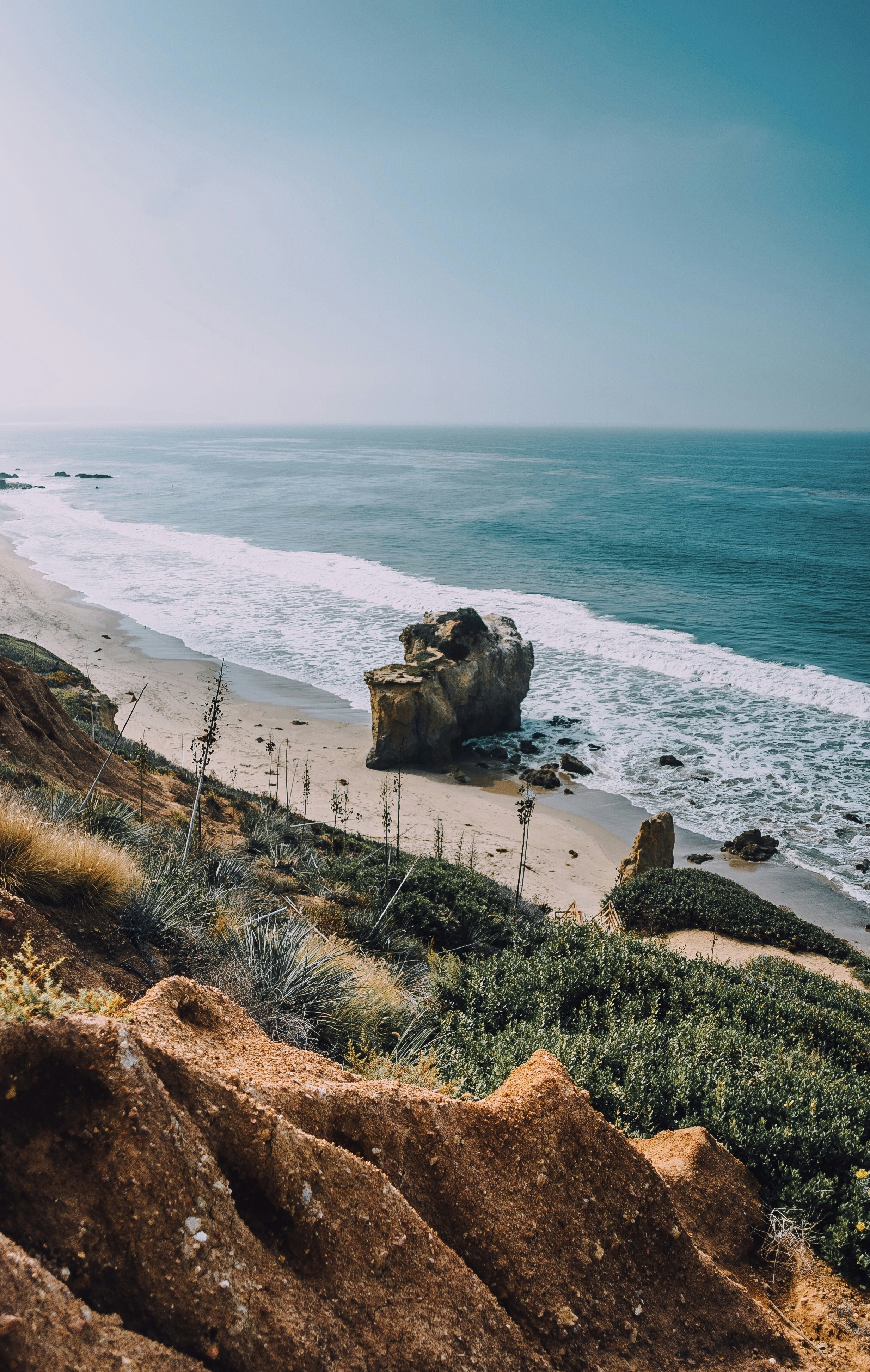 Coastal Cliffs and Isolated Rock Pendant