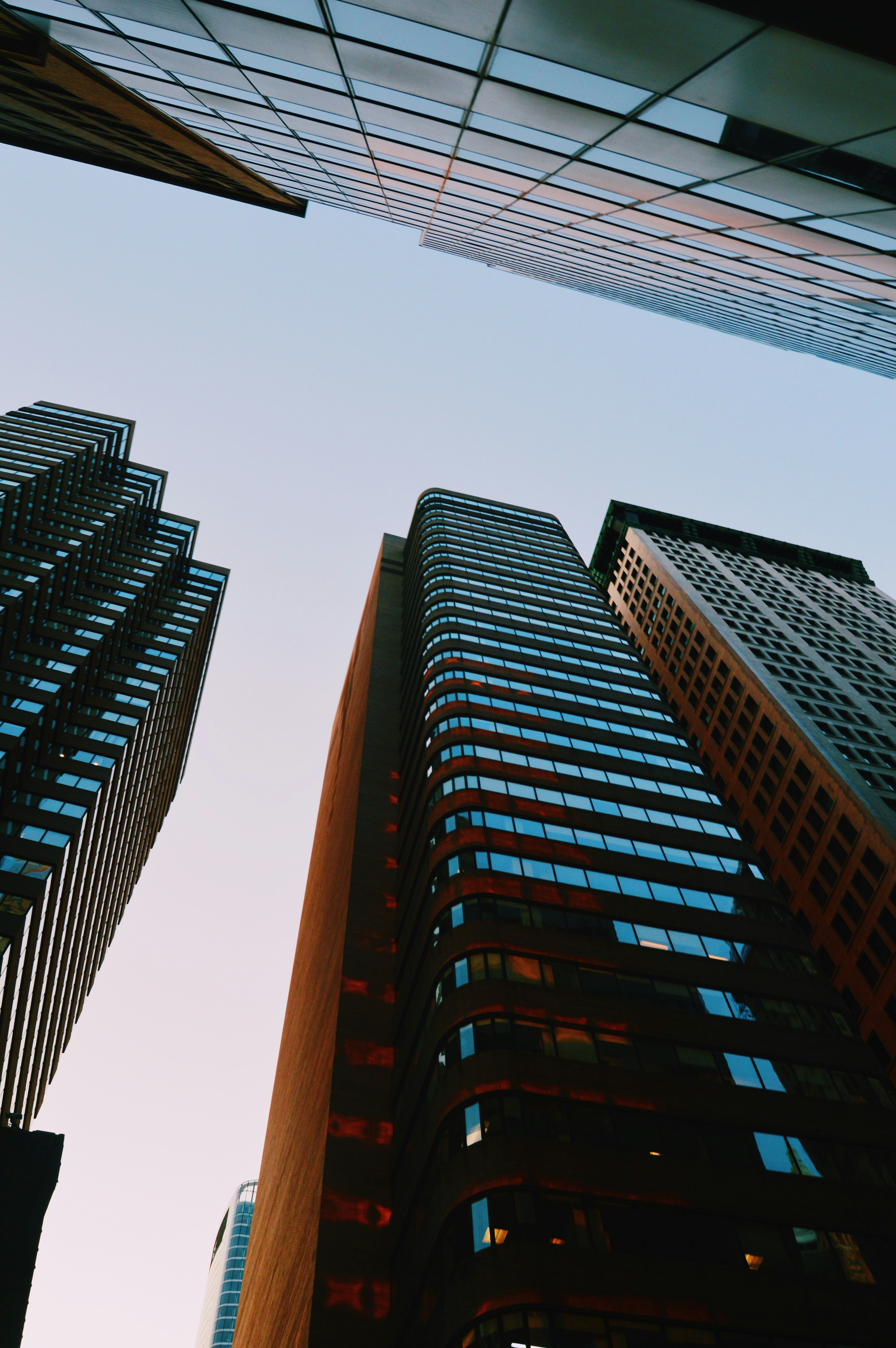 Brown and clear curtain wall building during daytime photo – Free New ...