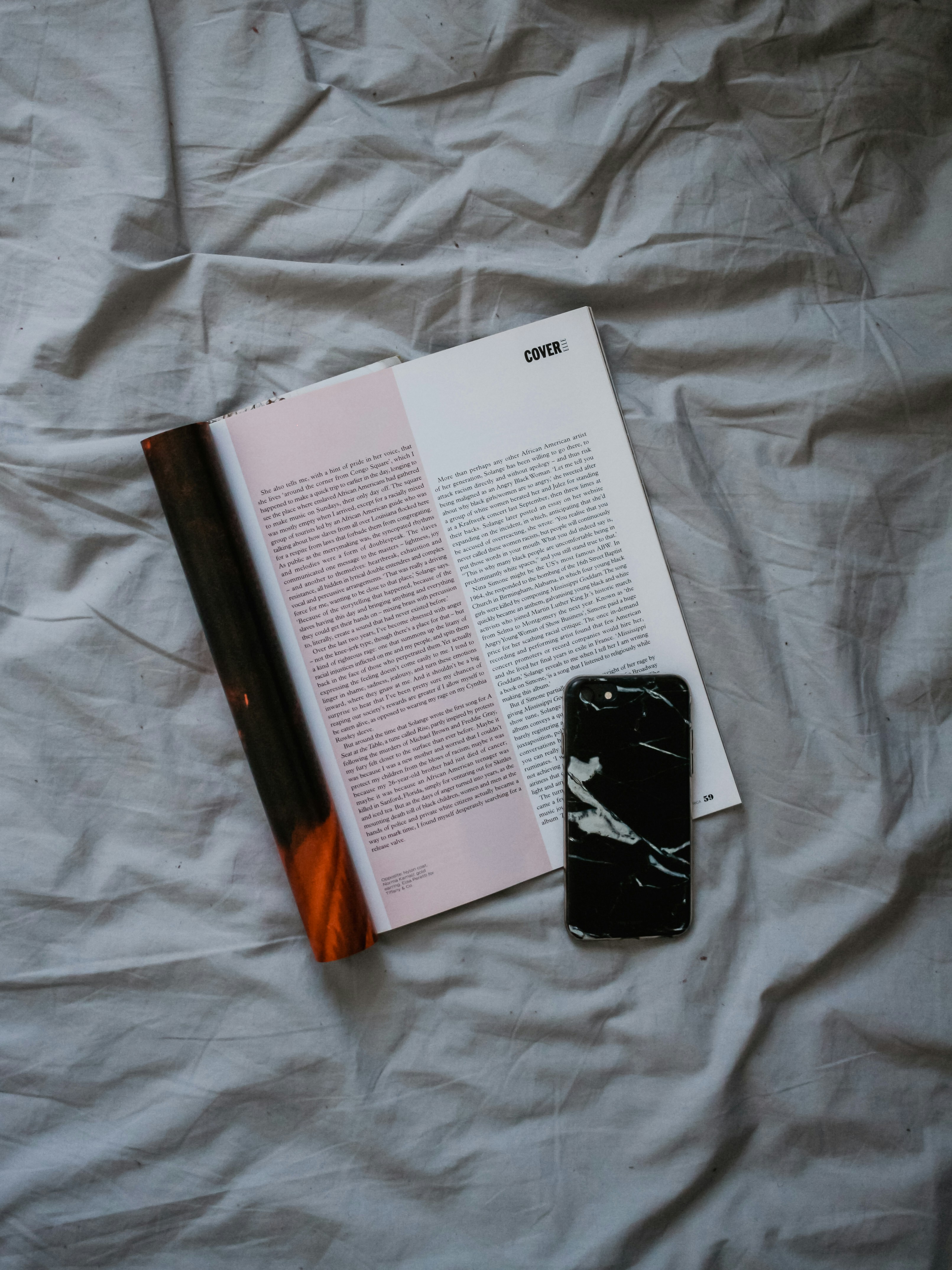 Ink-and-glass on a Quiet Bed: A Study in White Space and Text