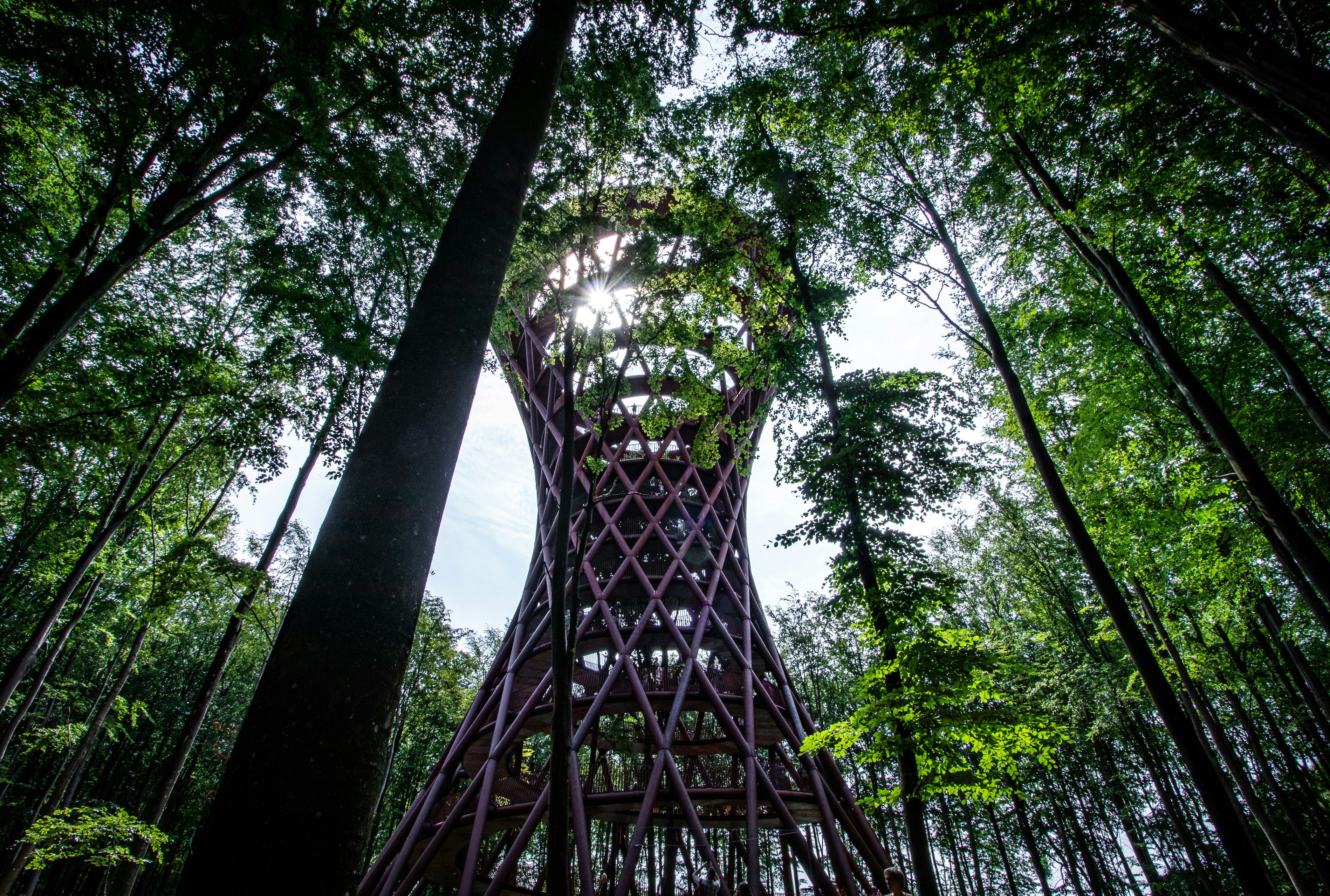brown wooden tower