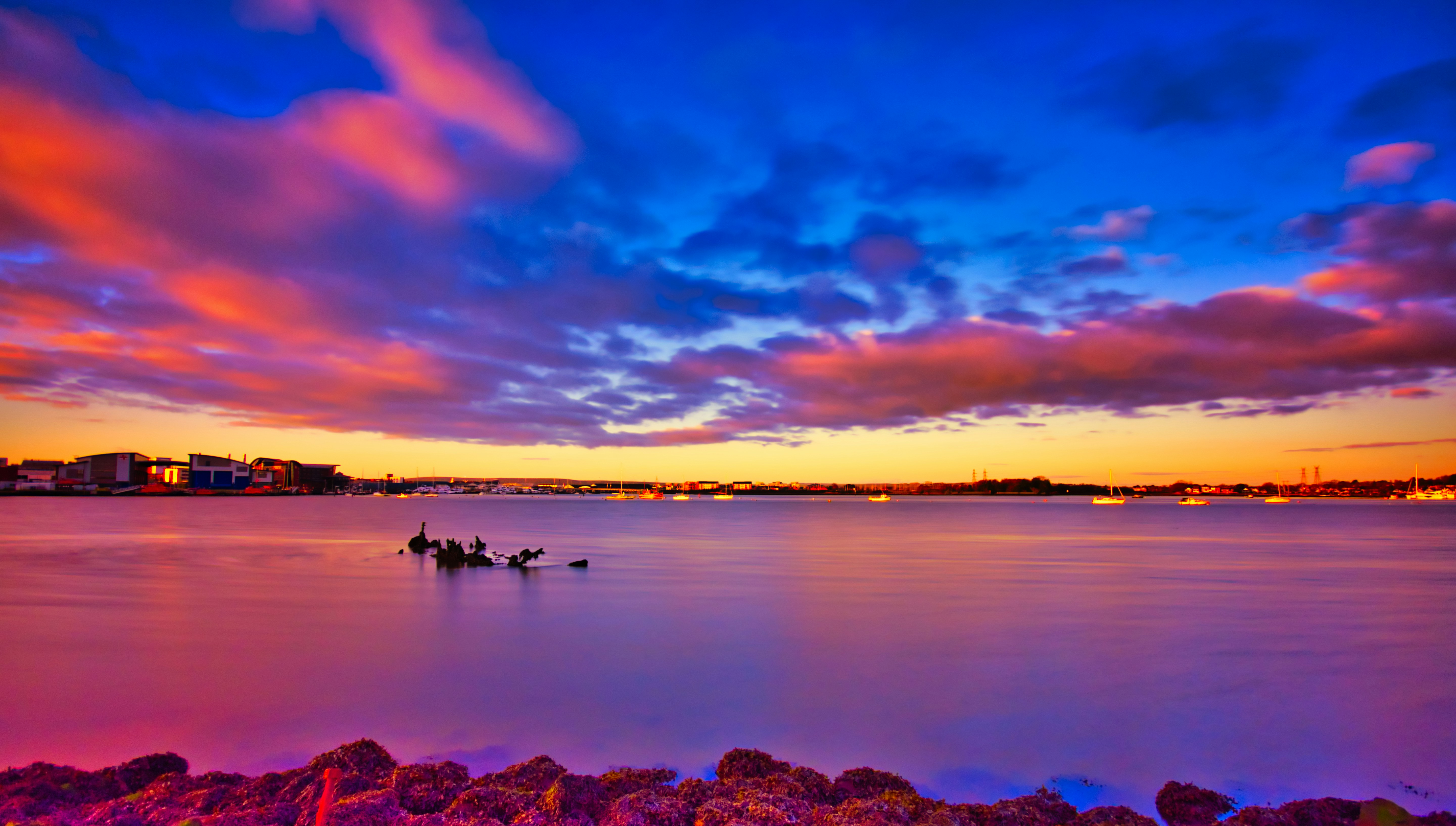 Twilight Symphony over Calm Waters