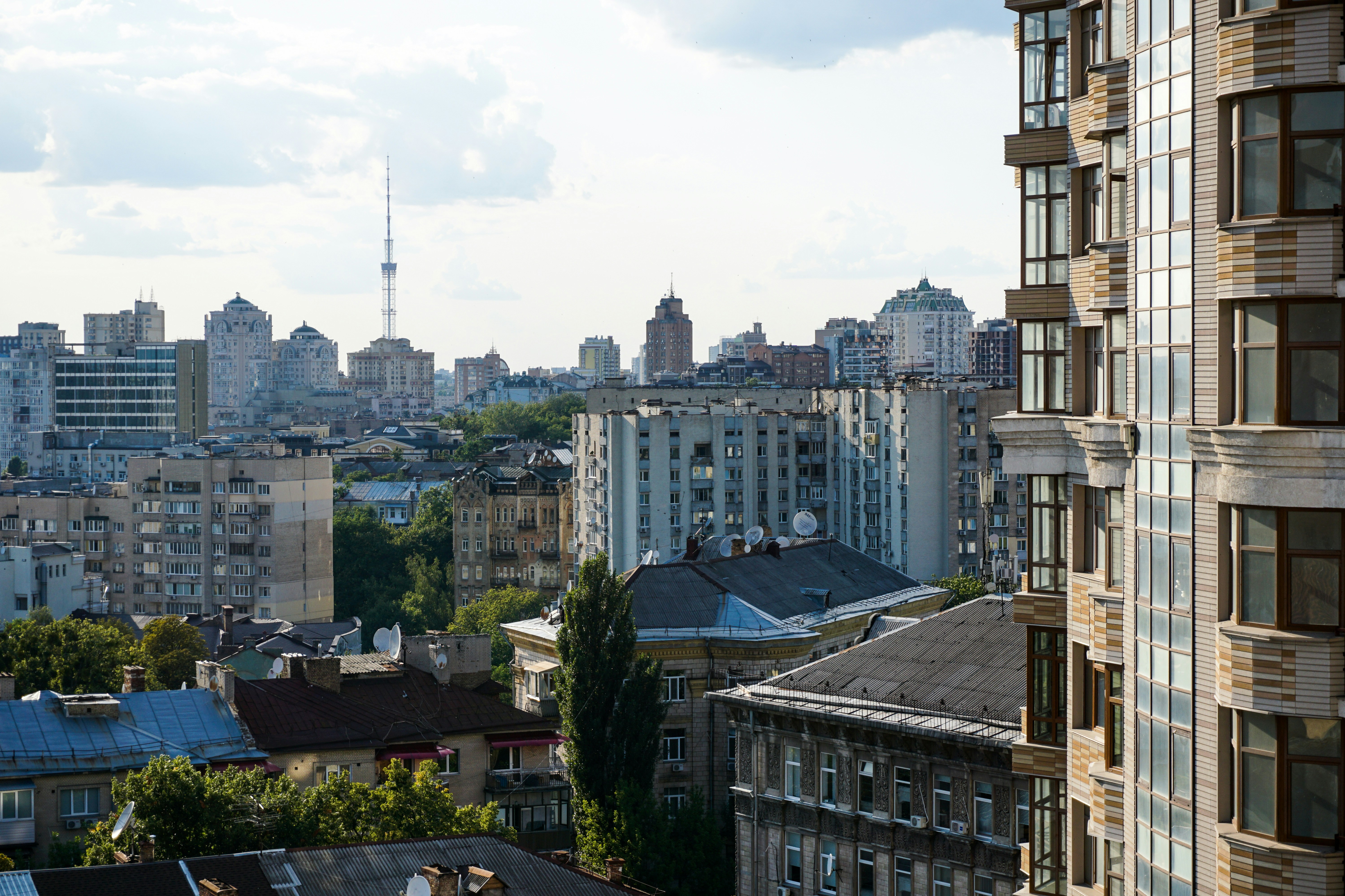 Urban Panorama of Kyiv's Skyline