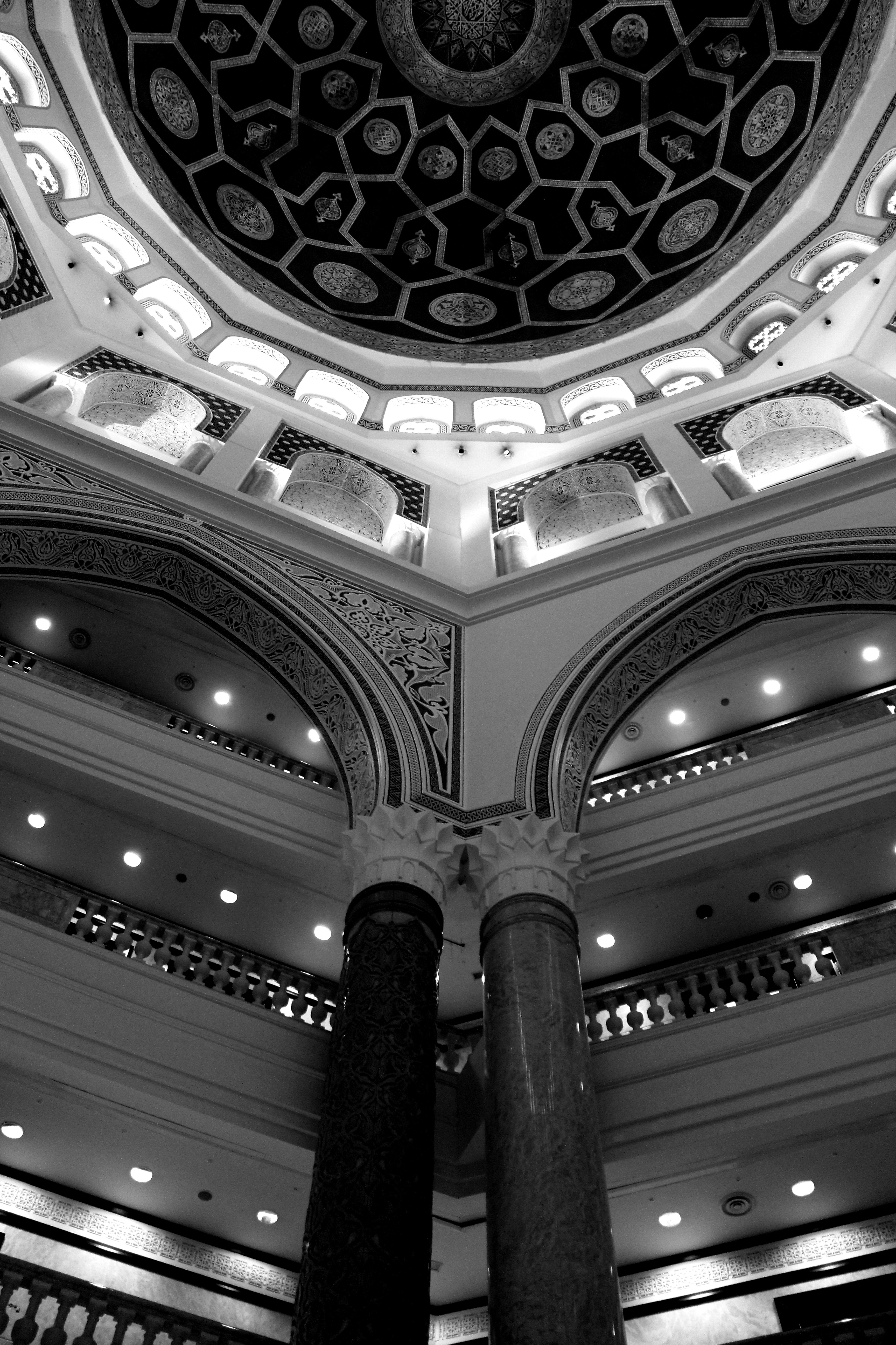 Grayscale photography of inside building view photo – Free Architecture ...