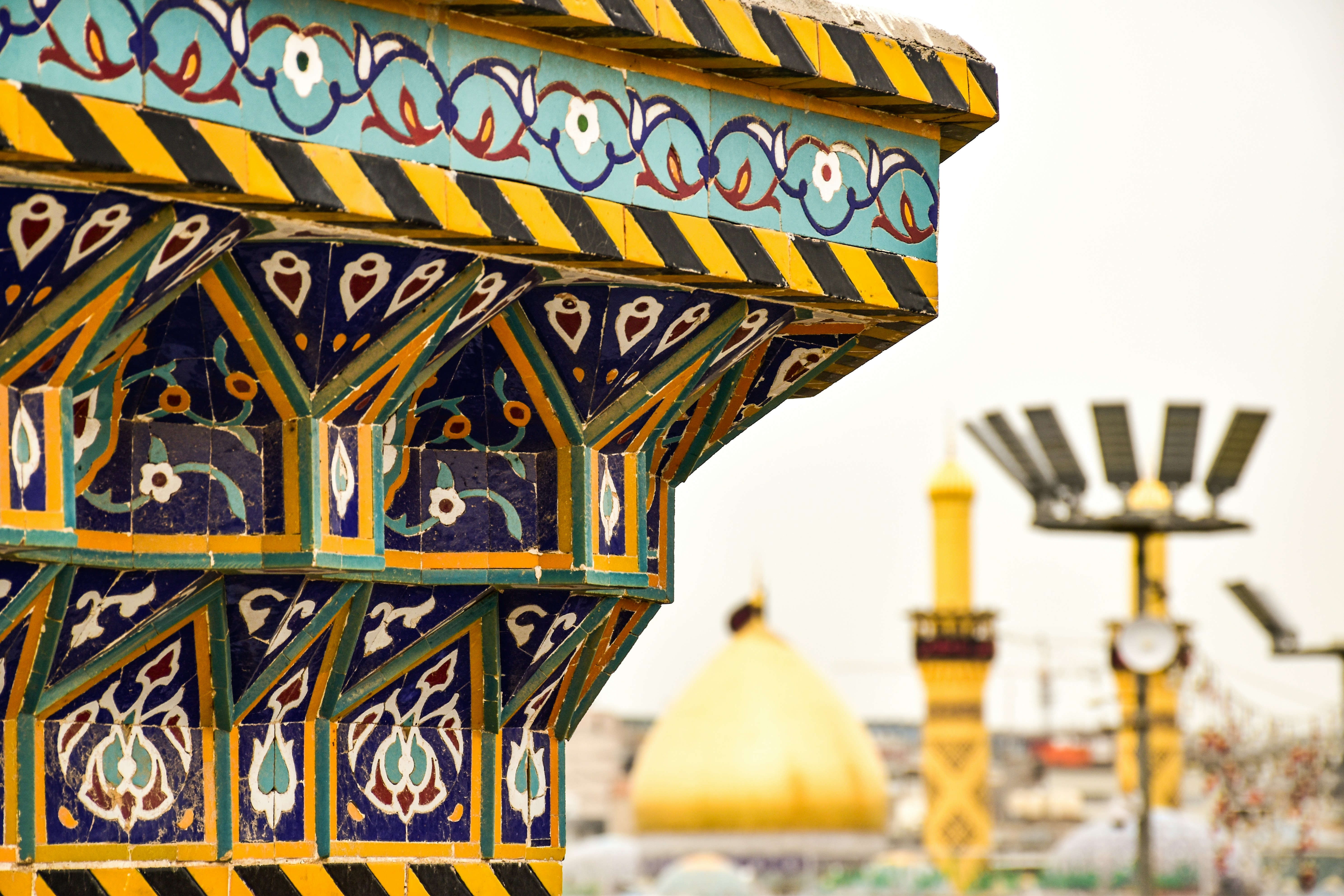 A close up of a colorfully decorated building photo – Free Hussain ...