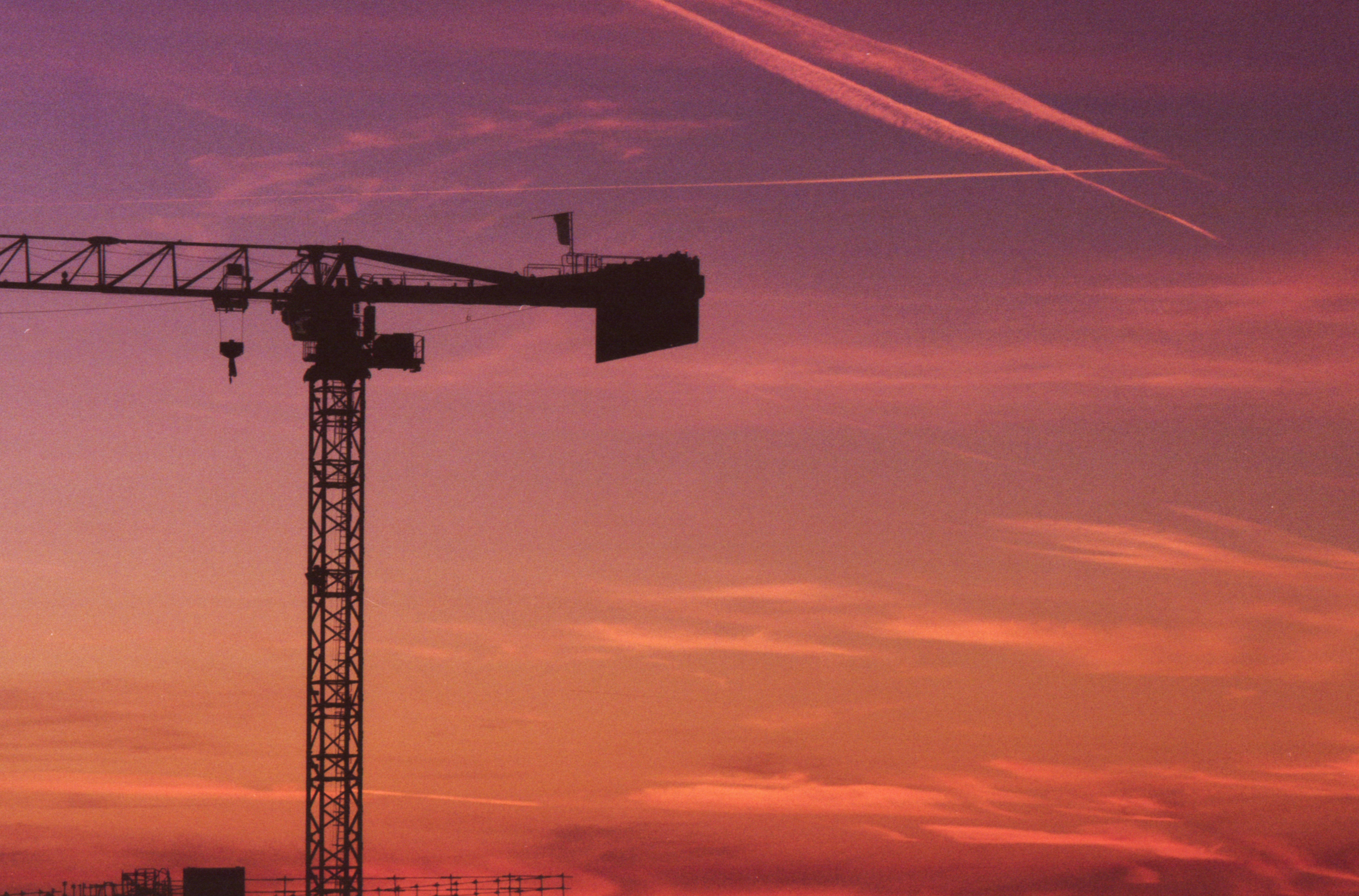 Silhouette of tower crane photo – Free Analog photography Image on Unsplash