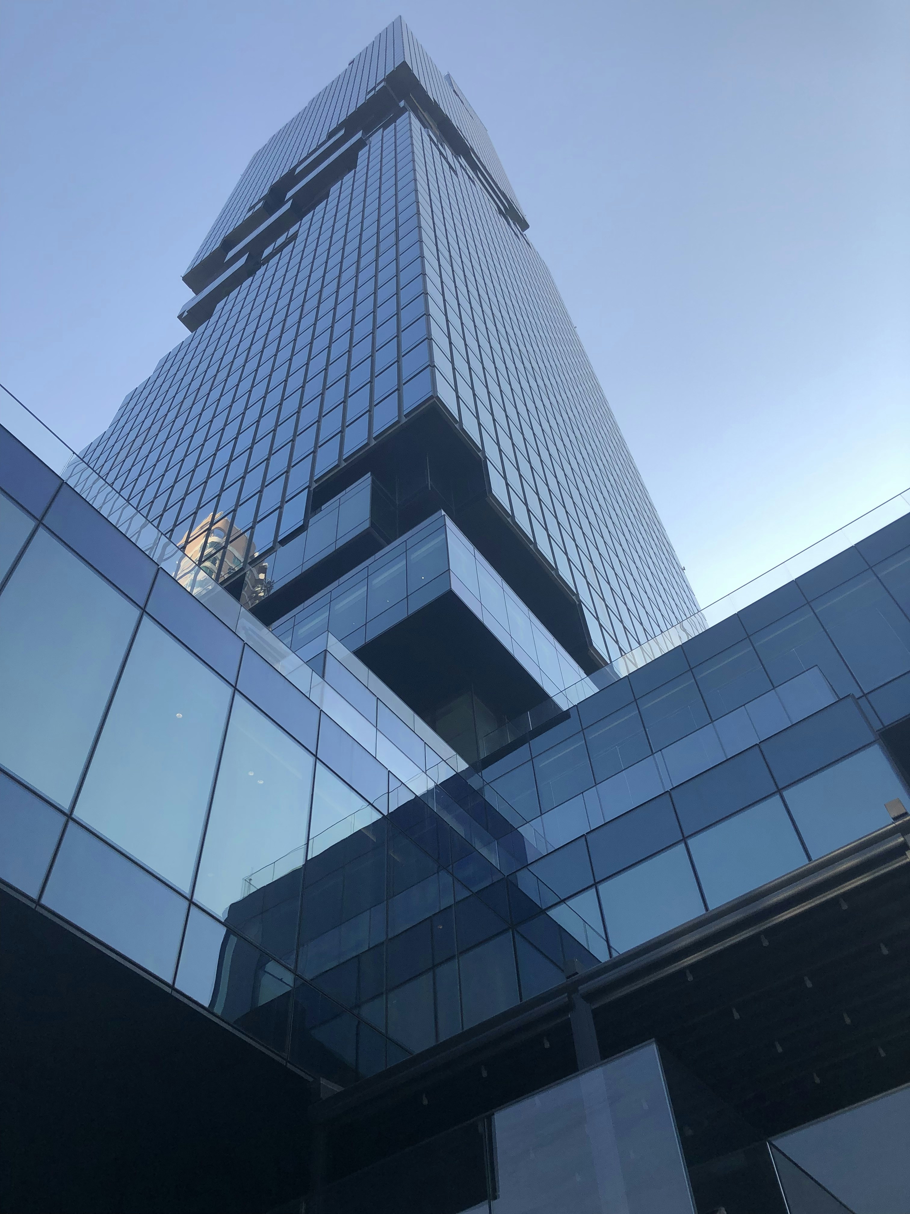 Architectural photography of glass building photo – Free Blue Image on ...